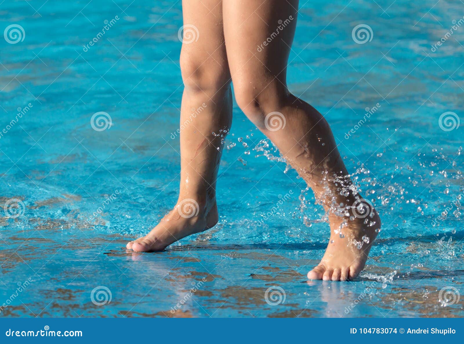 Foot boy in the pool stock photo. Image of vacation - 104783074