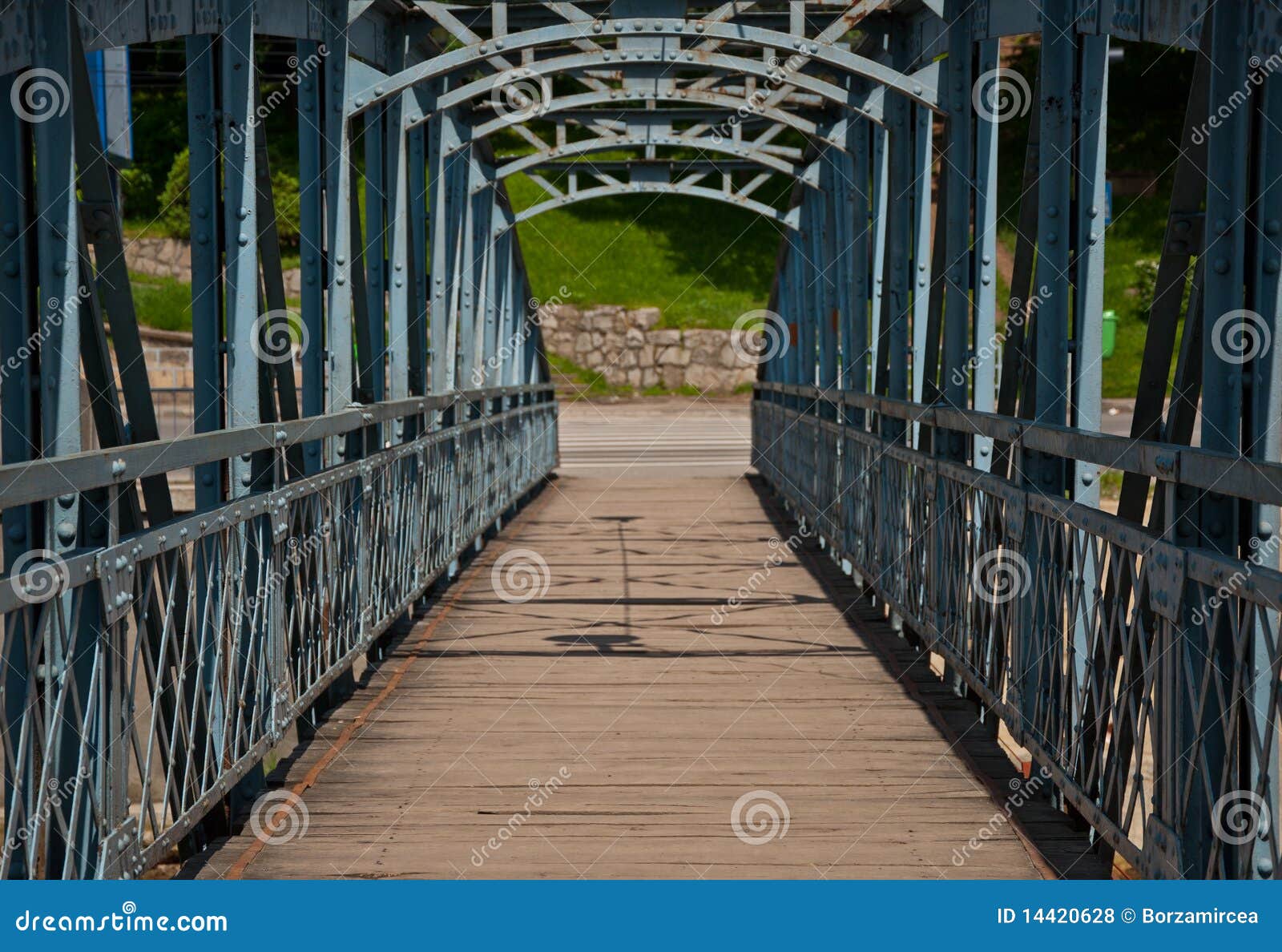 Foot bridge stock photo. Image of architecture, grey - 14420628