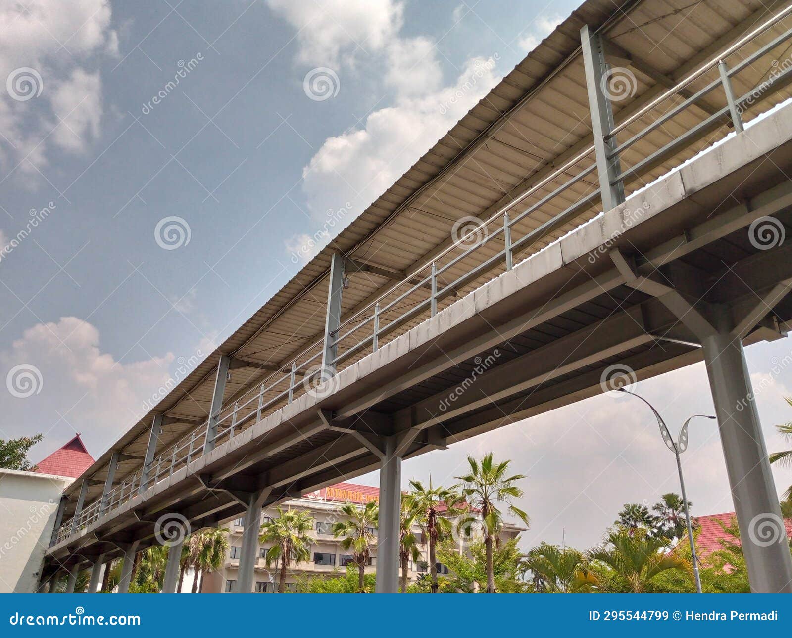 Foot Bridge for People To Walk Across Stock Image - Image of landmark ...