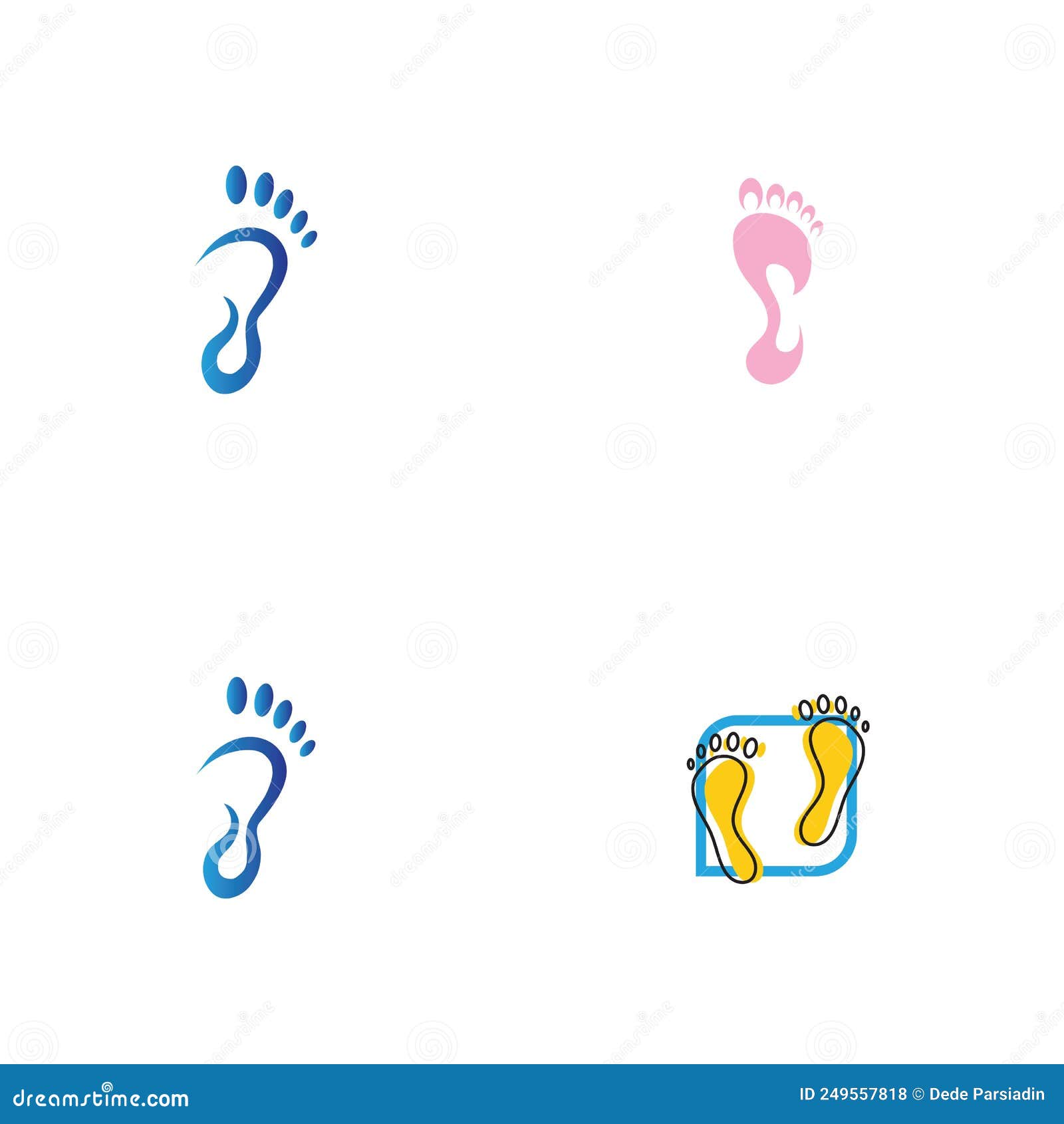 Foot Care Logo Design Concept Vector, Iconic Foot Logo Design Template ...