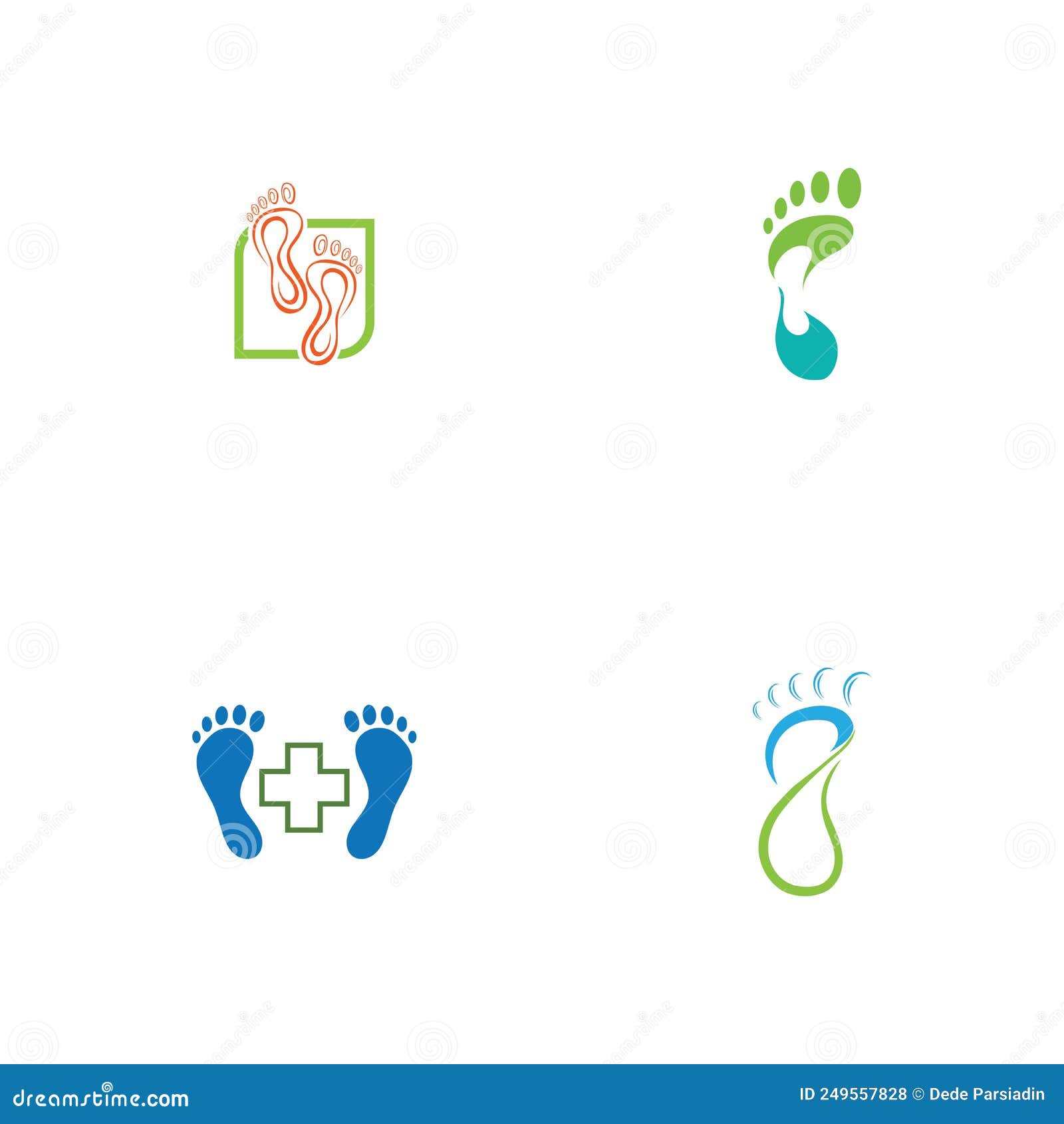 Foot Care Logo Design Concept Vector, Iconic Foot Logo Design Template ...