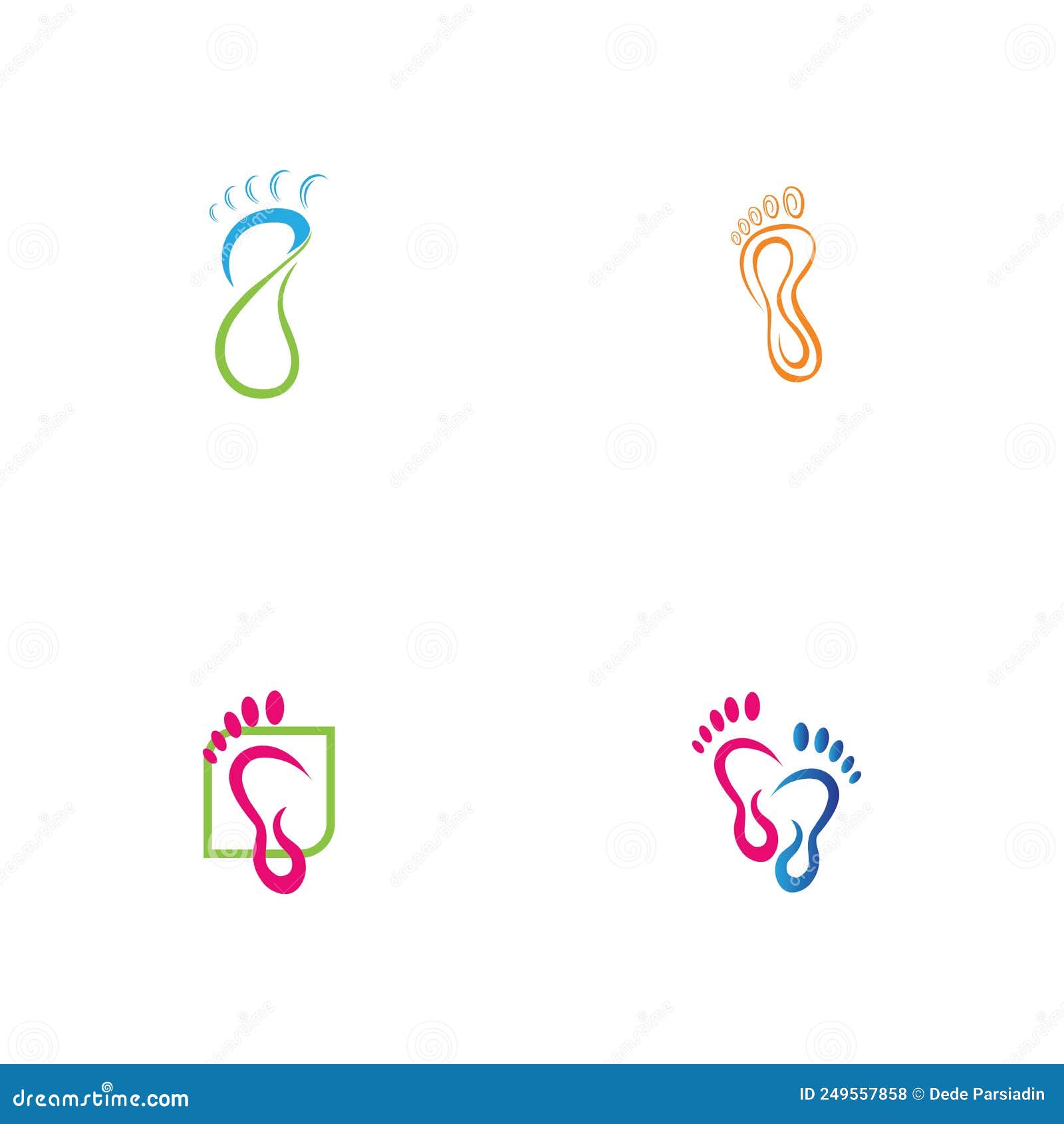 Foot Care Logo Design Concept Vector, Iconic Foot Logo Design Template ...