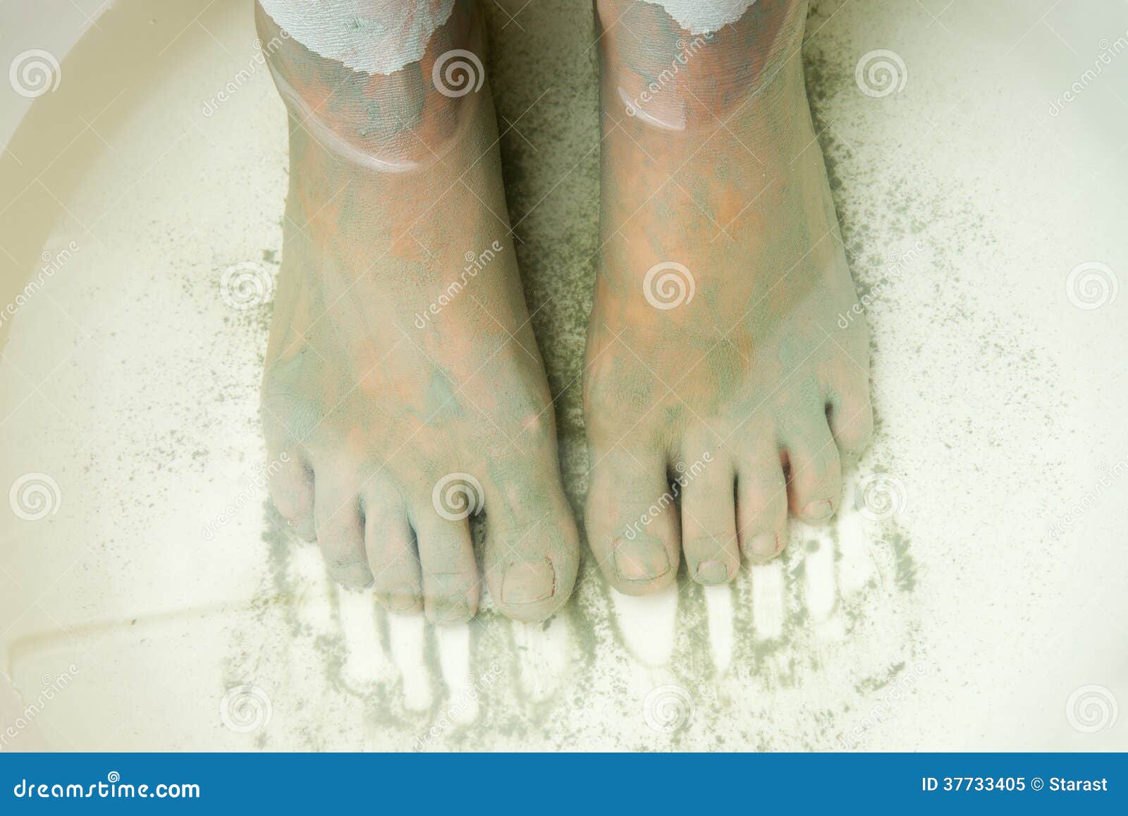 Foot Care. Mud treatment stock image. Image of mask, girl - 37733405