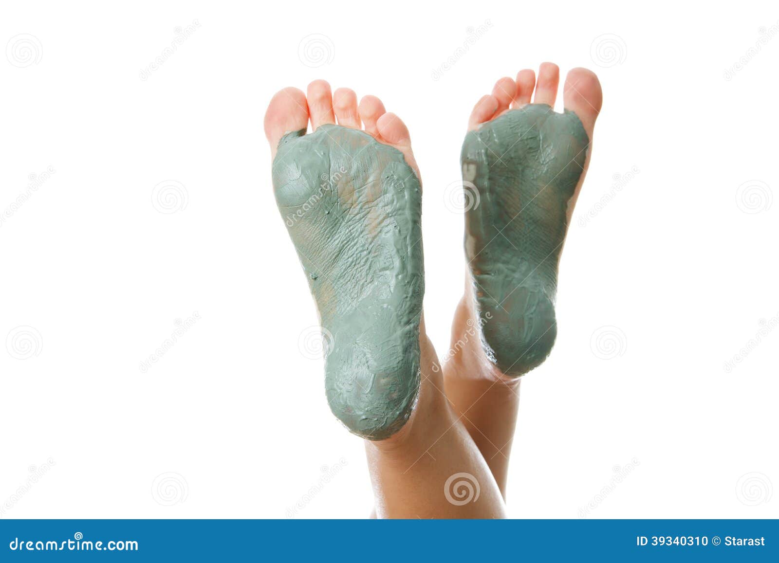 Foot Care. Mud treatment. stock photo. Image of finger - 39340310