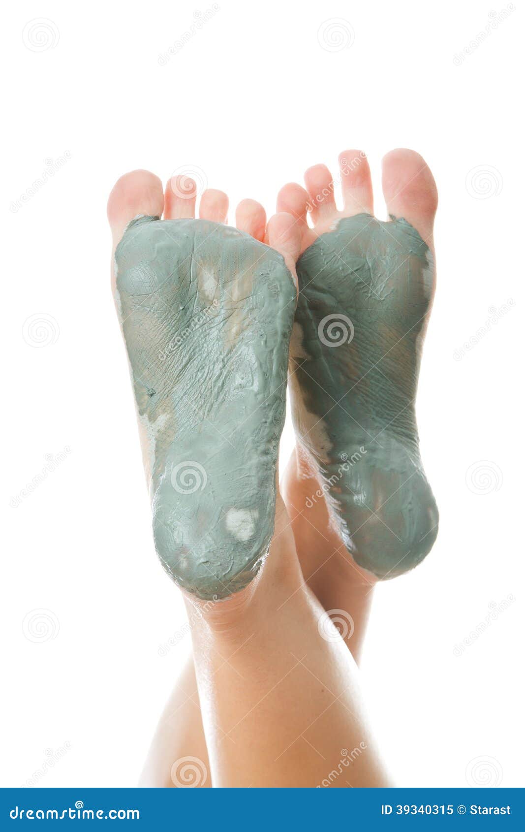 Foot Care. Mud treatment stock image. Image of cleanse - 39340315