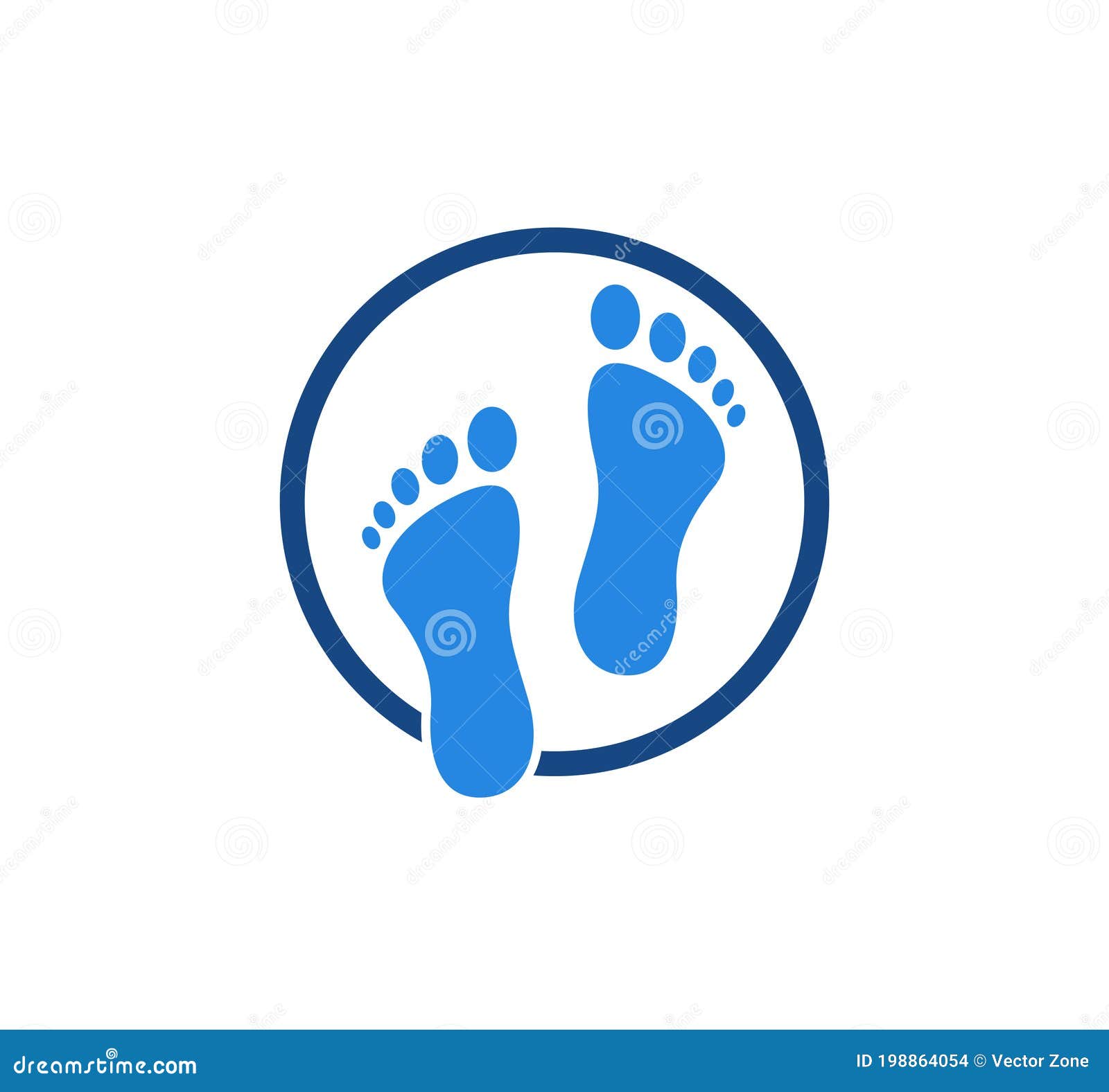 Foot in Circle Logo Vector. Stock Vector - Illustration of cardio ...