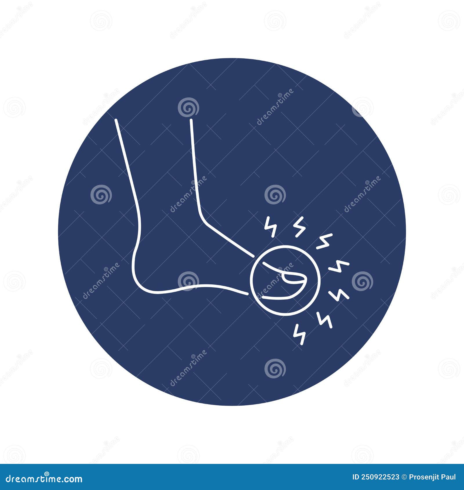 Foot Finger Pain Illness Icon Stock Vector - Illustration of walk ...