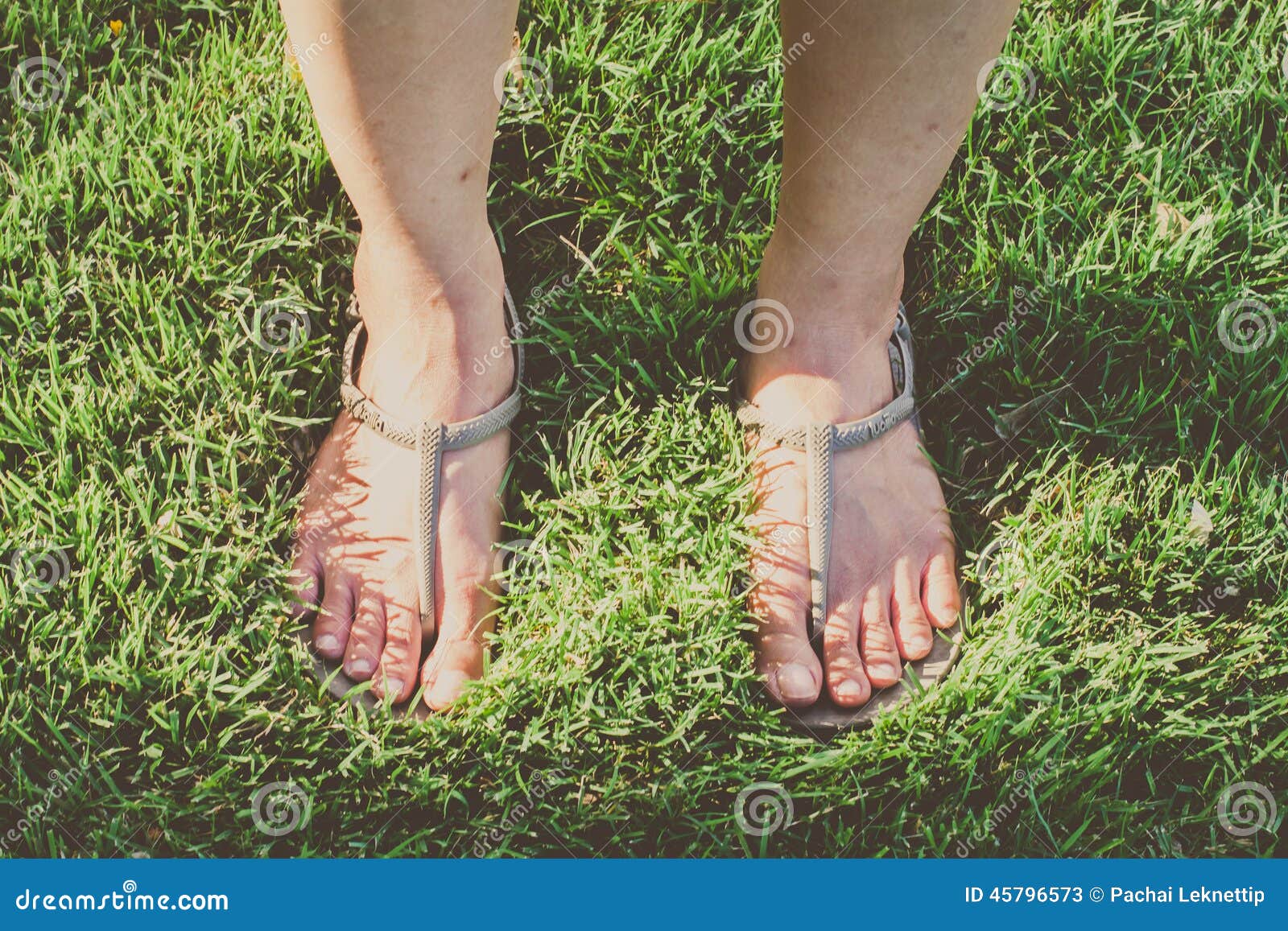 Foot on Grass stock image. Image of green, lawn, shoe - 45796573