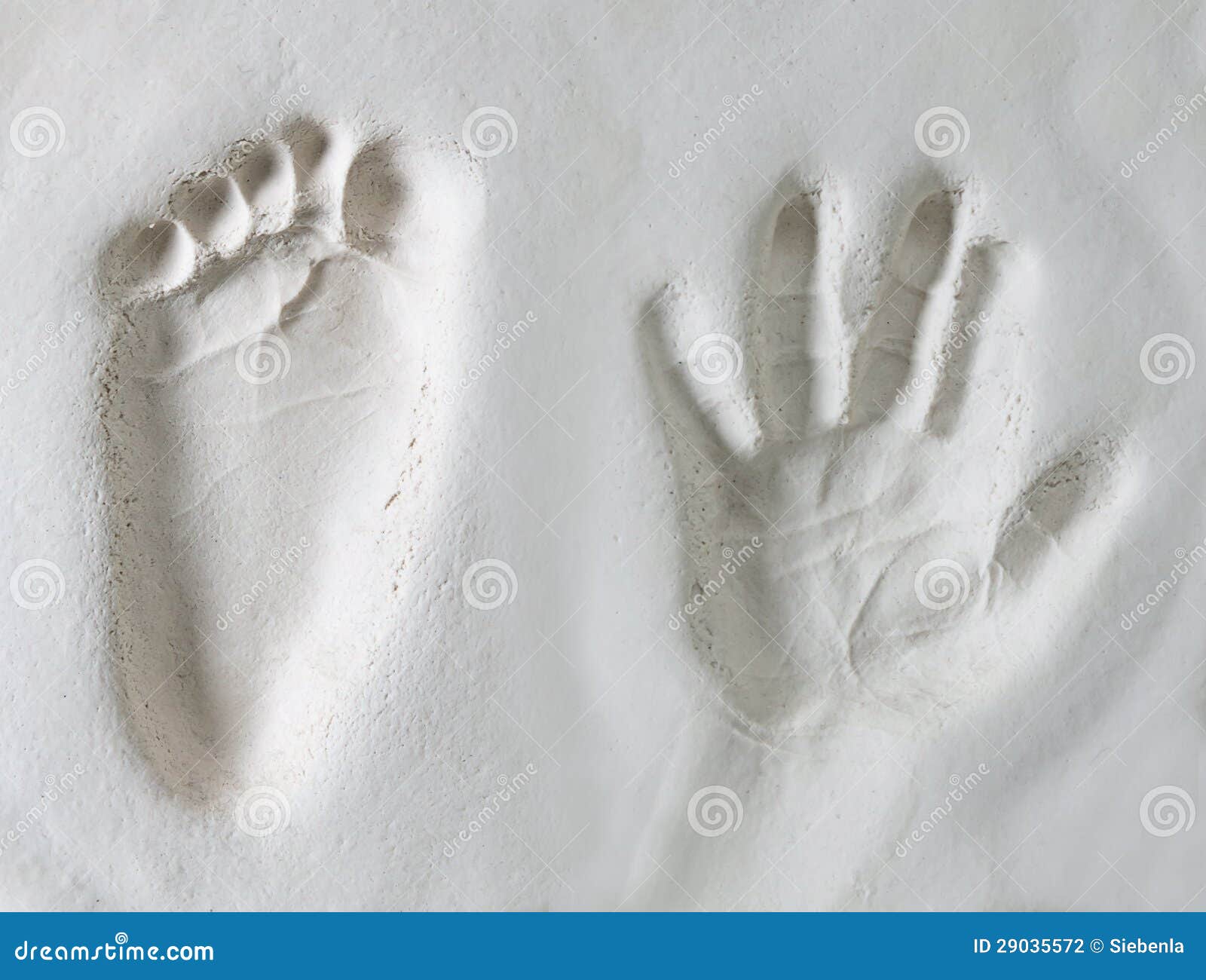 Foot and Hand Child Imprints Stock Photo - Image of childrens, imprints ...