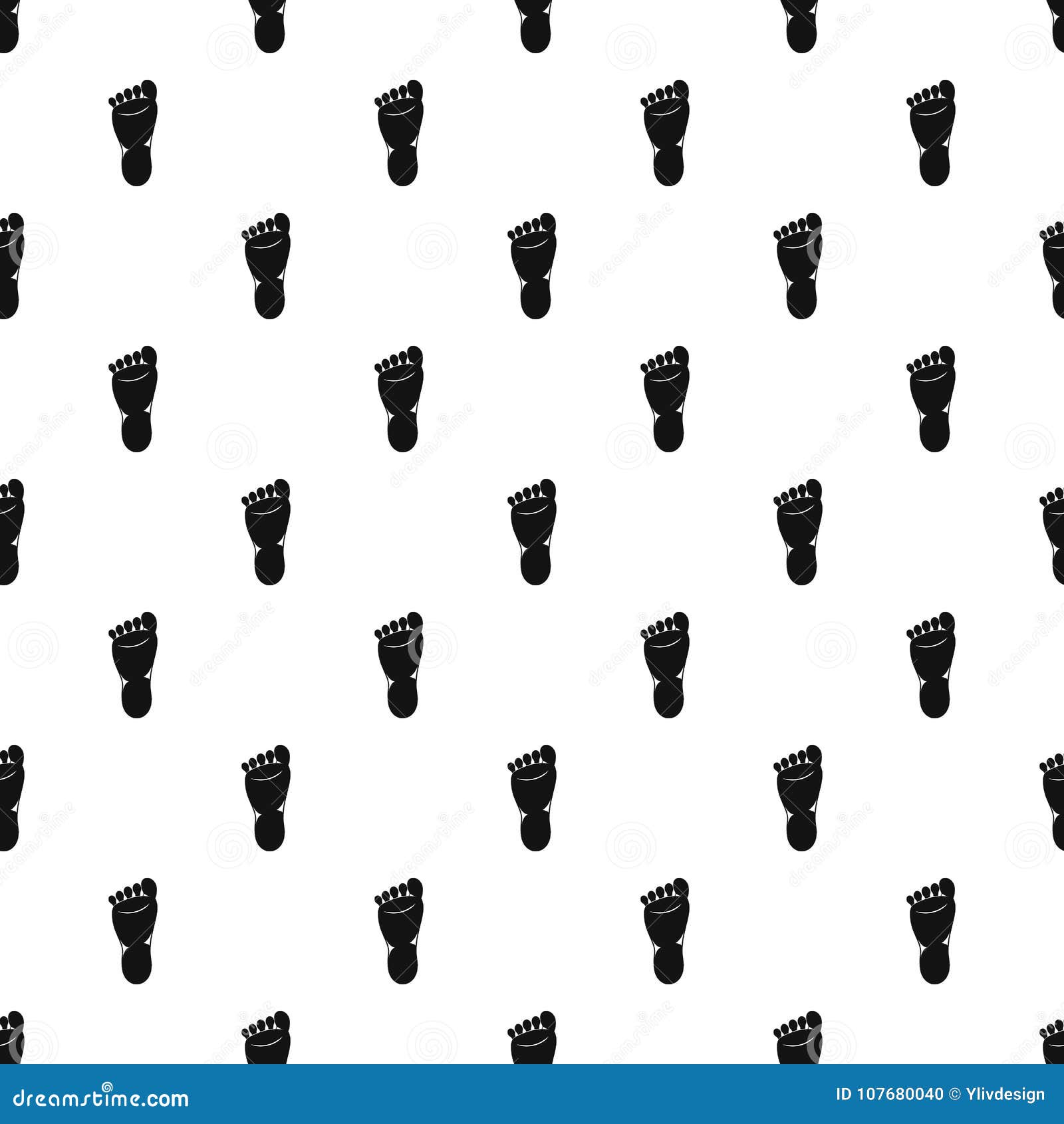 Foot Left Leg Pattern Vector Stock Vector - Illustration of hygiene ...