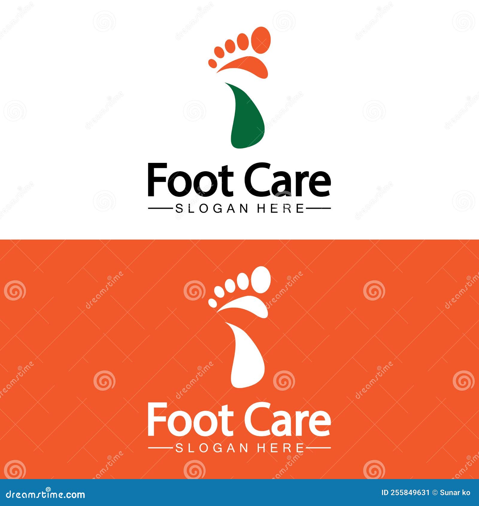 Foot Logo Design Vector Template Stock Vector - Illustration of concept ...