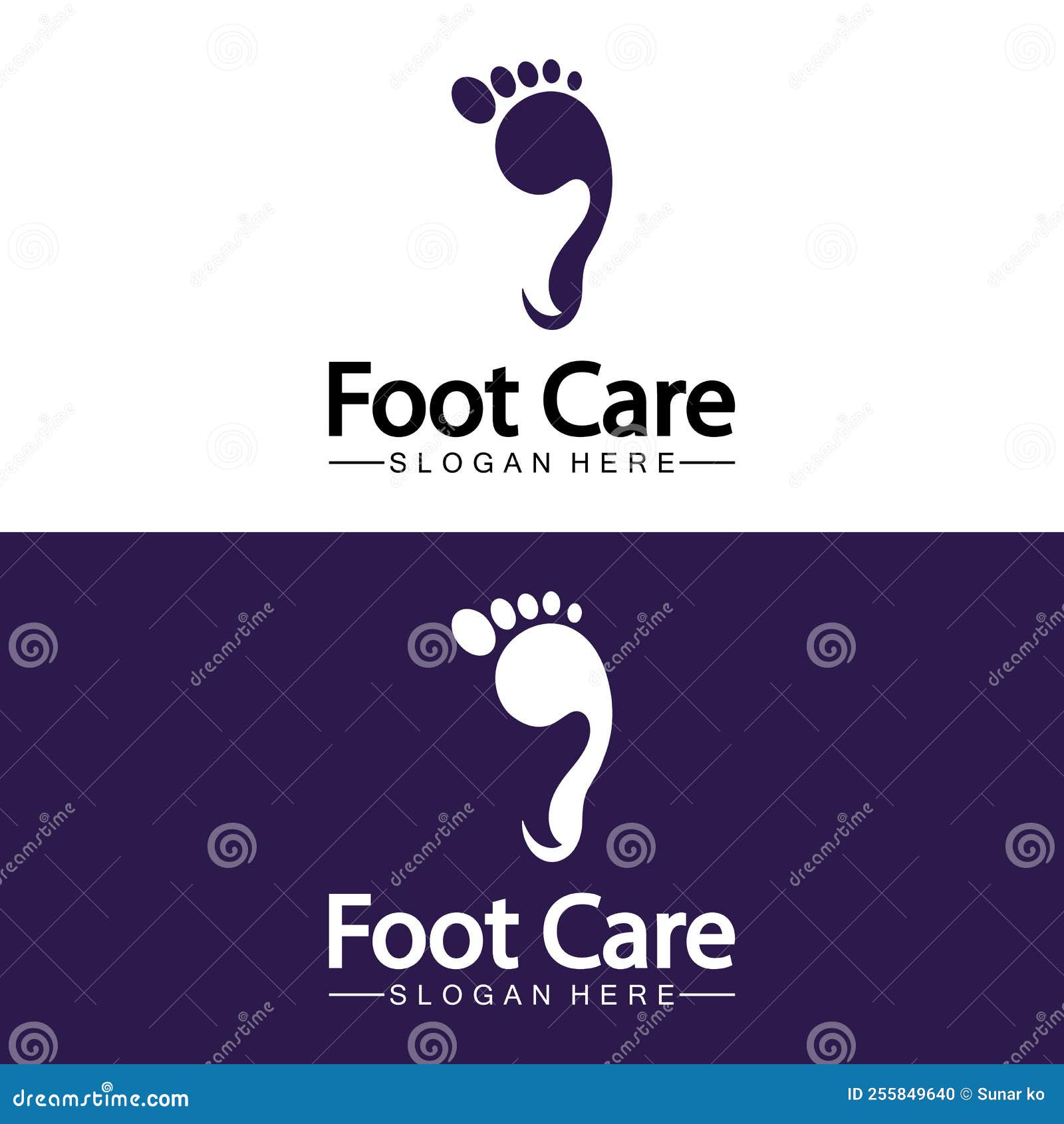 Foot Logo Design Vector Template Stock Vector - Illustration of beauty ...