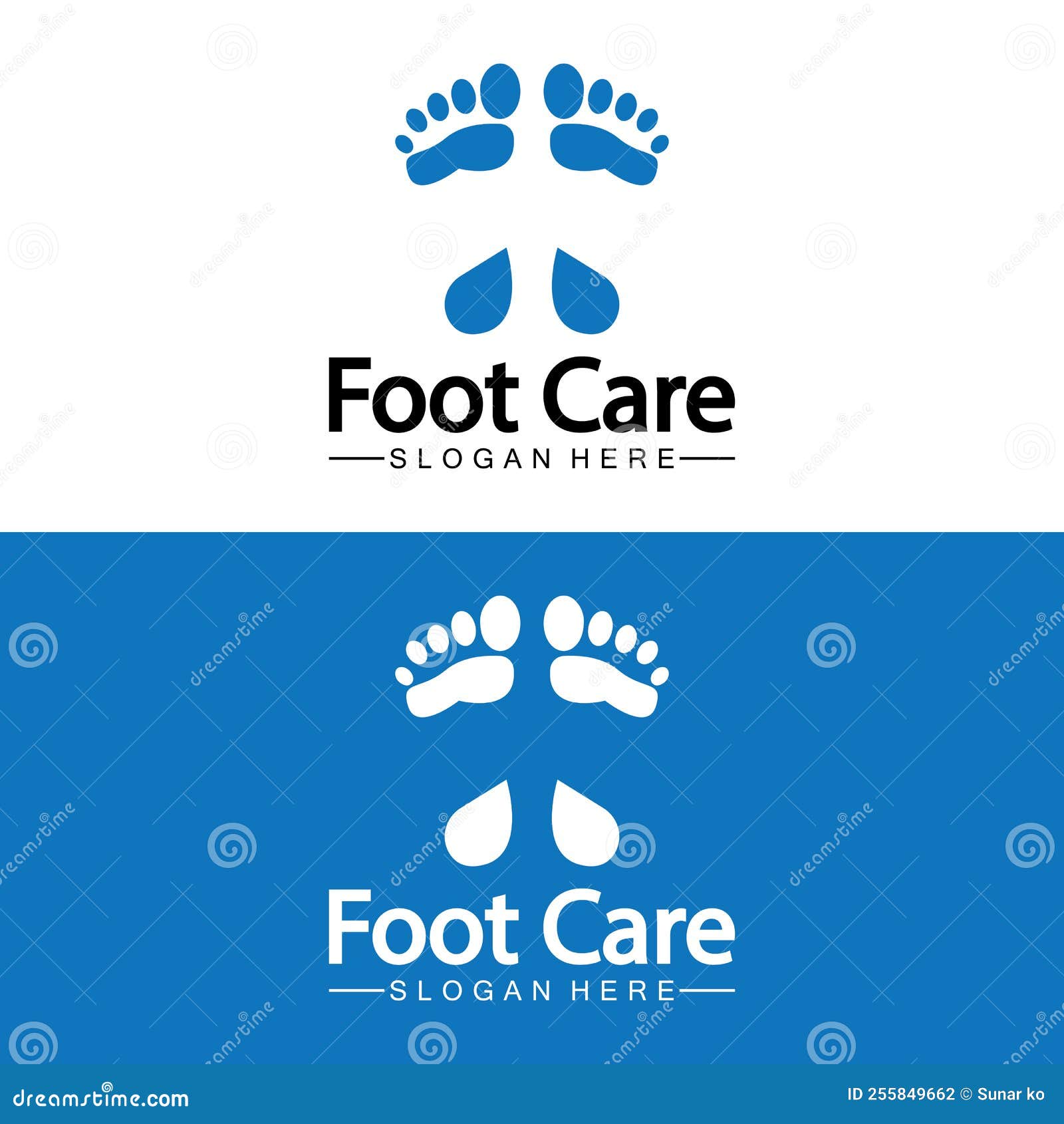Foot Logo Design Vector Template Stock Vector - Illustration of element ...