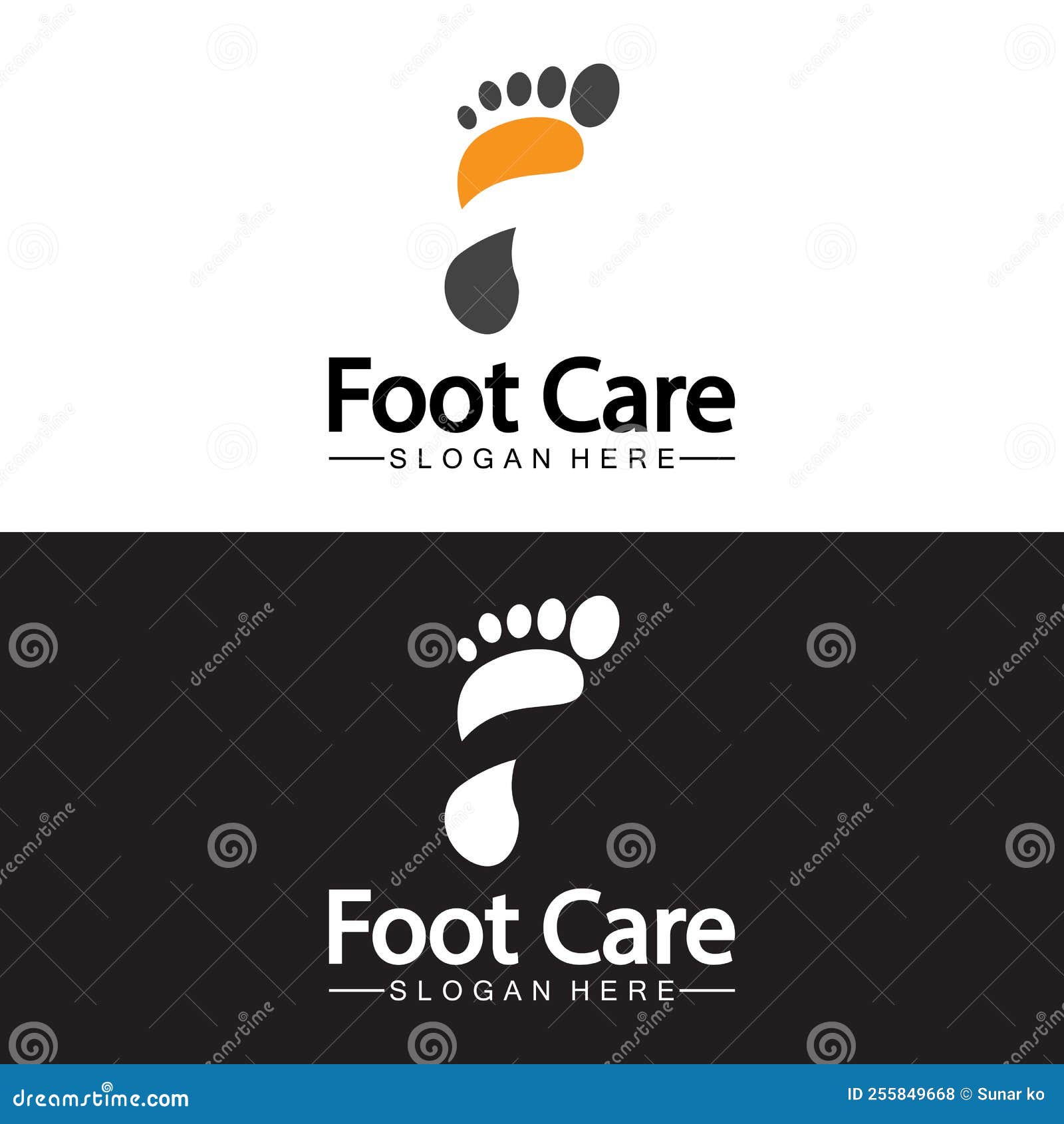 Foot Logo Design Vector Template Stock Vector - Illustration of ...