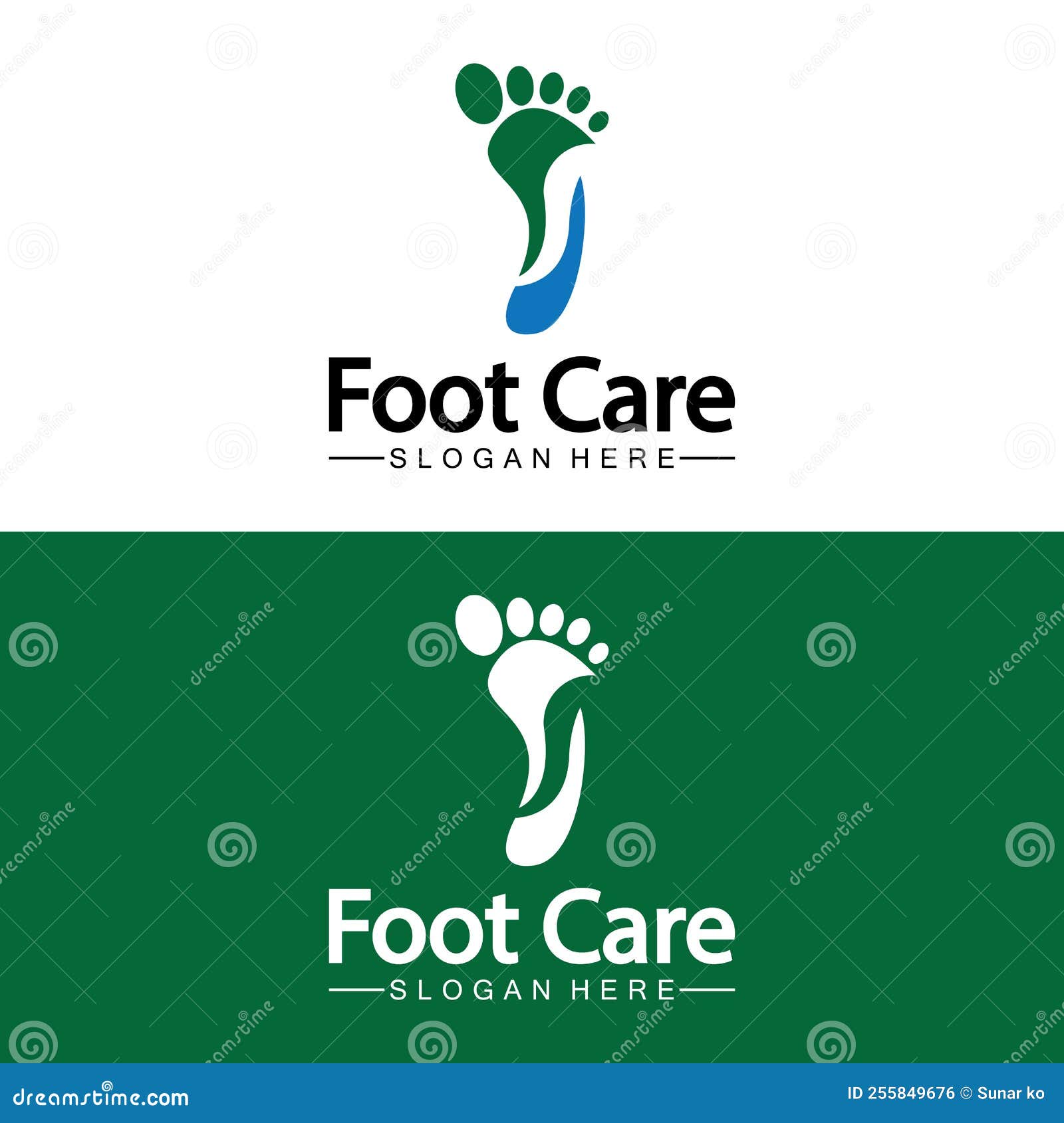 Foot Logo Design Vector Template Stock Vector - Illustration of symbol ...