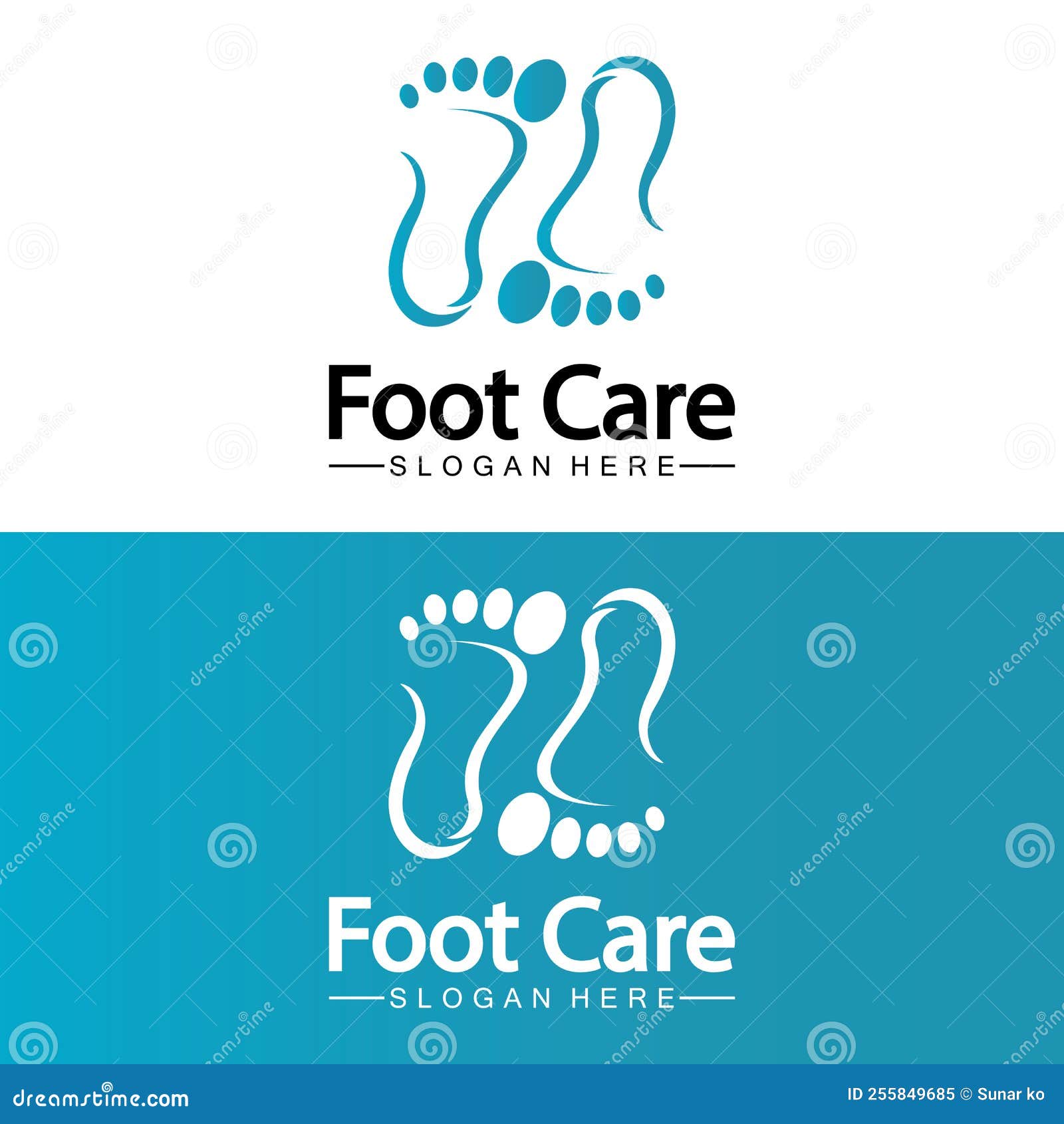 Foot Logo Design Vector Template Stock Vector - Illustration of human ...