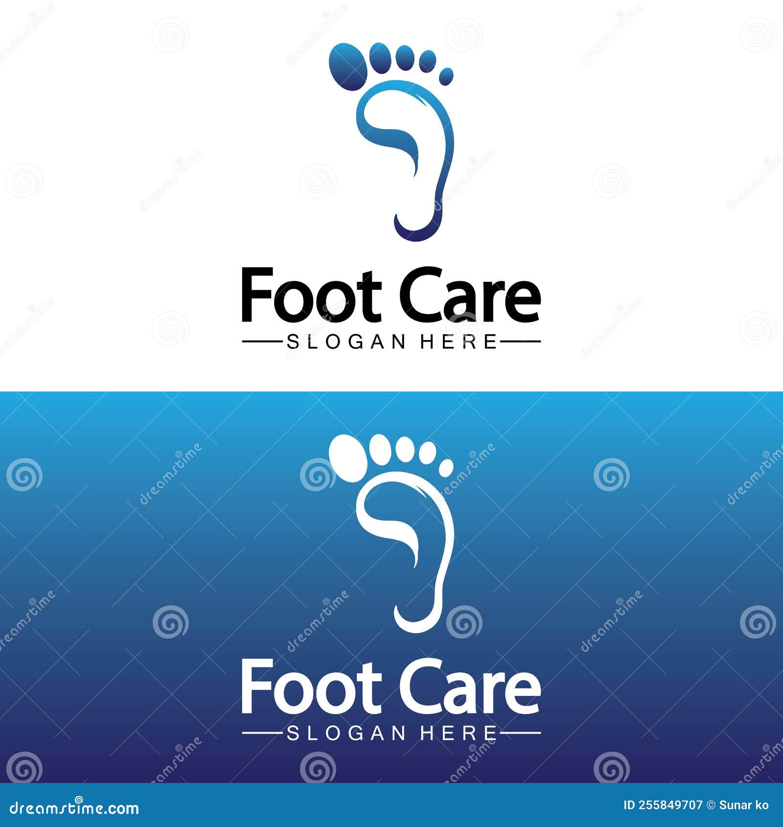 Foot Logo Design Vector Template Stock Vector - Illustration of sign ...