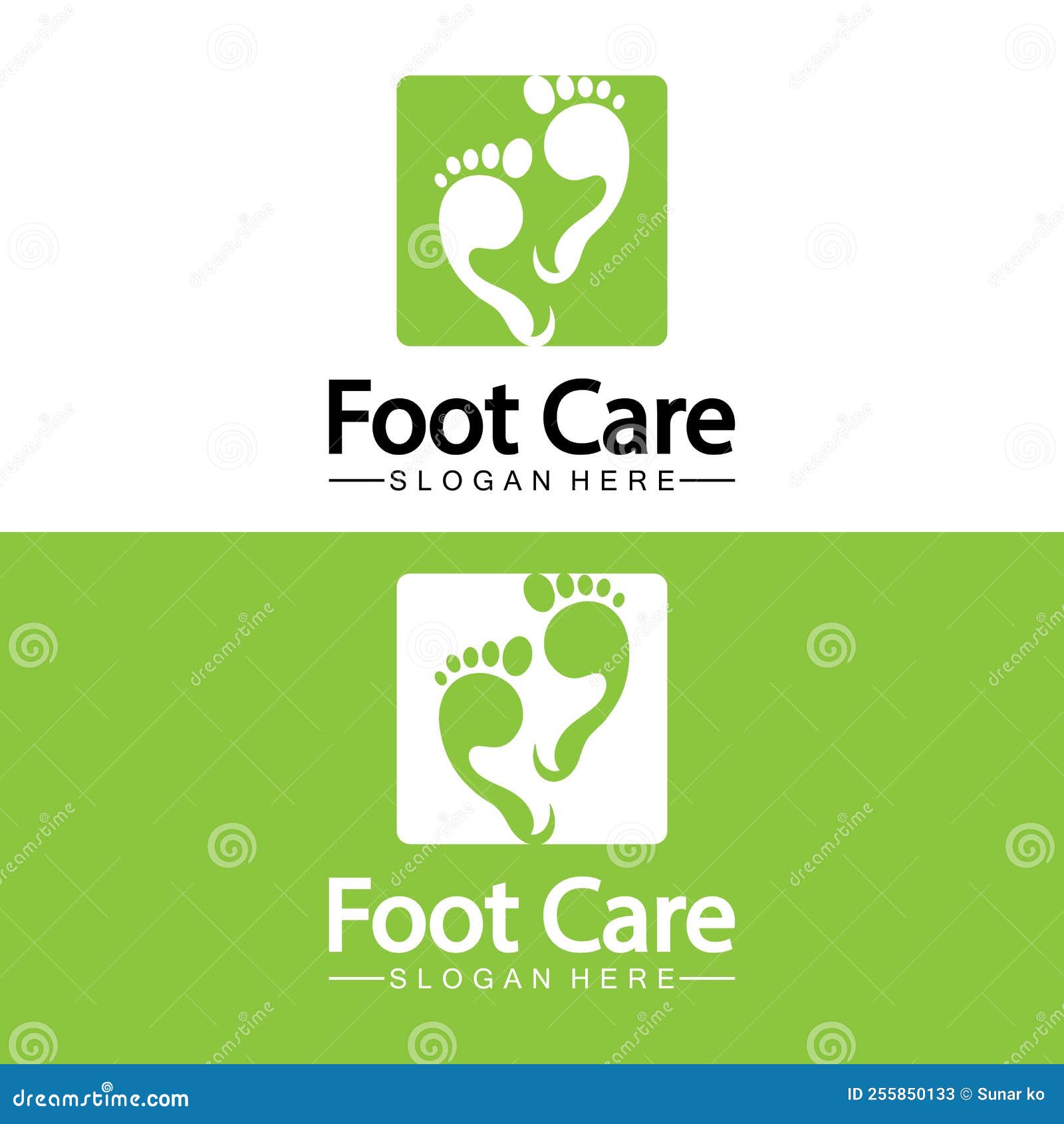 Foot Logo Design Vector Template Stock Illustration - Illustration of ...
