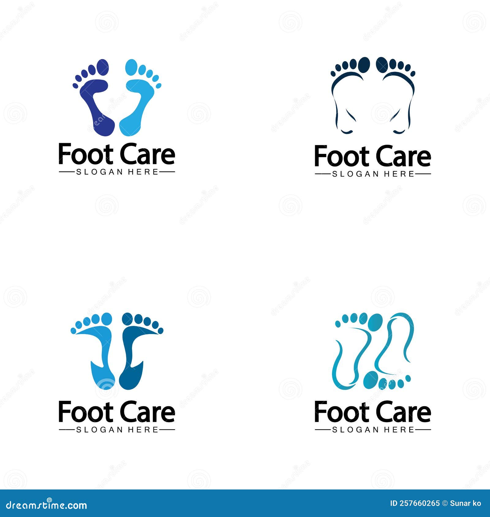 Foot Logo Design Vector Template Stock Illustration - Illustration of ...
