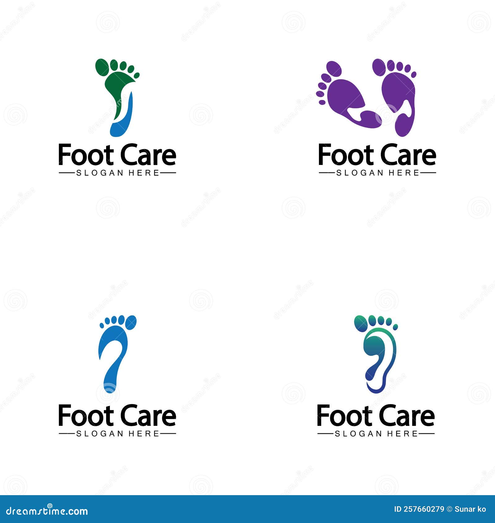 Foot Logo Design Vector Template Stock Illustration - Illustration of ...