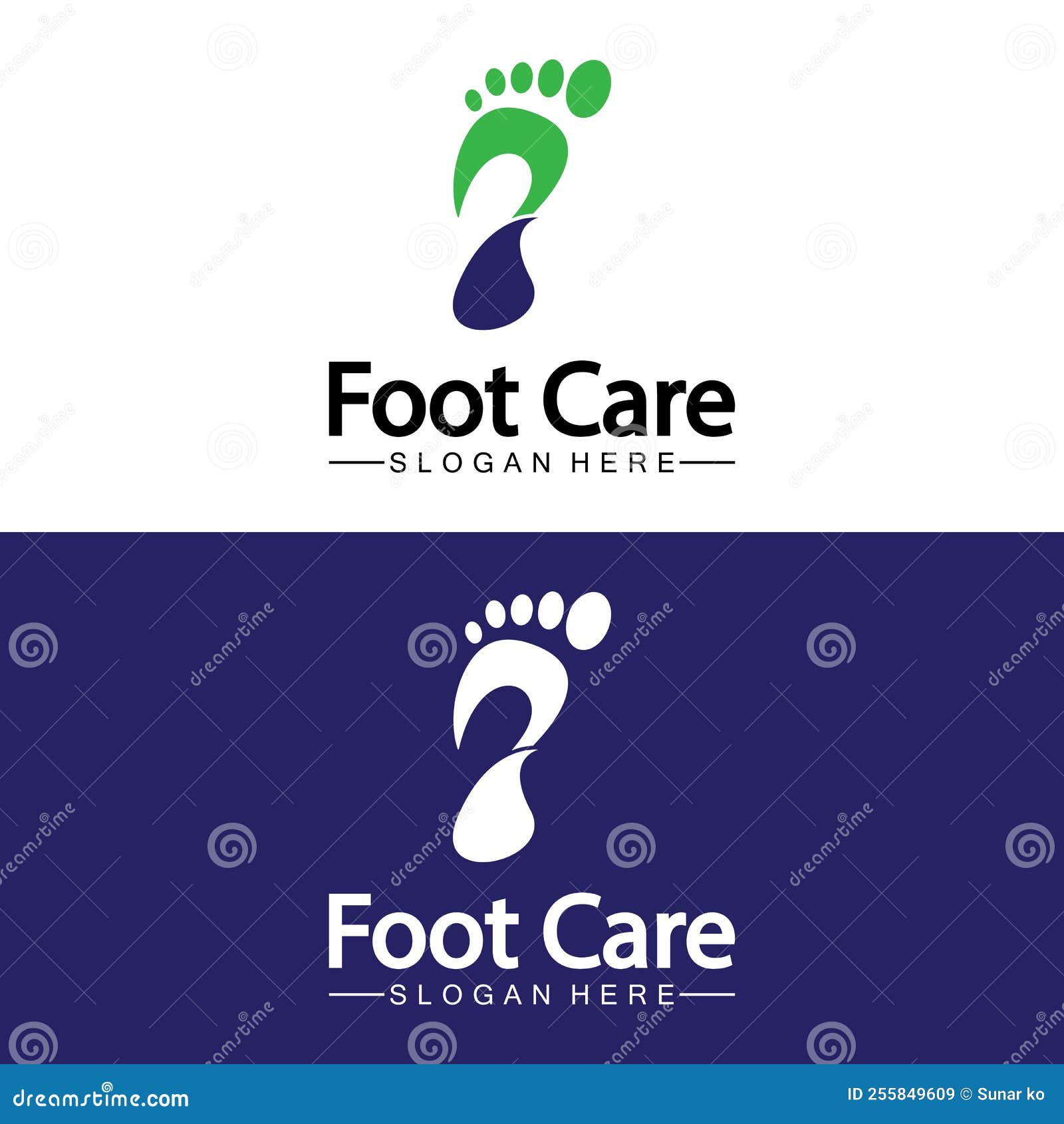 Foot Logo Design Vector Template Stock Vector - Illustration of body ...