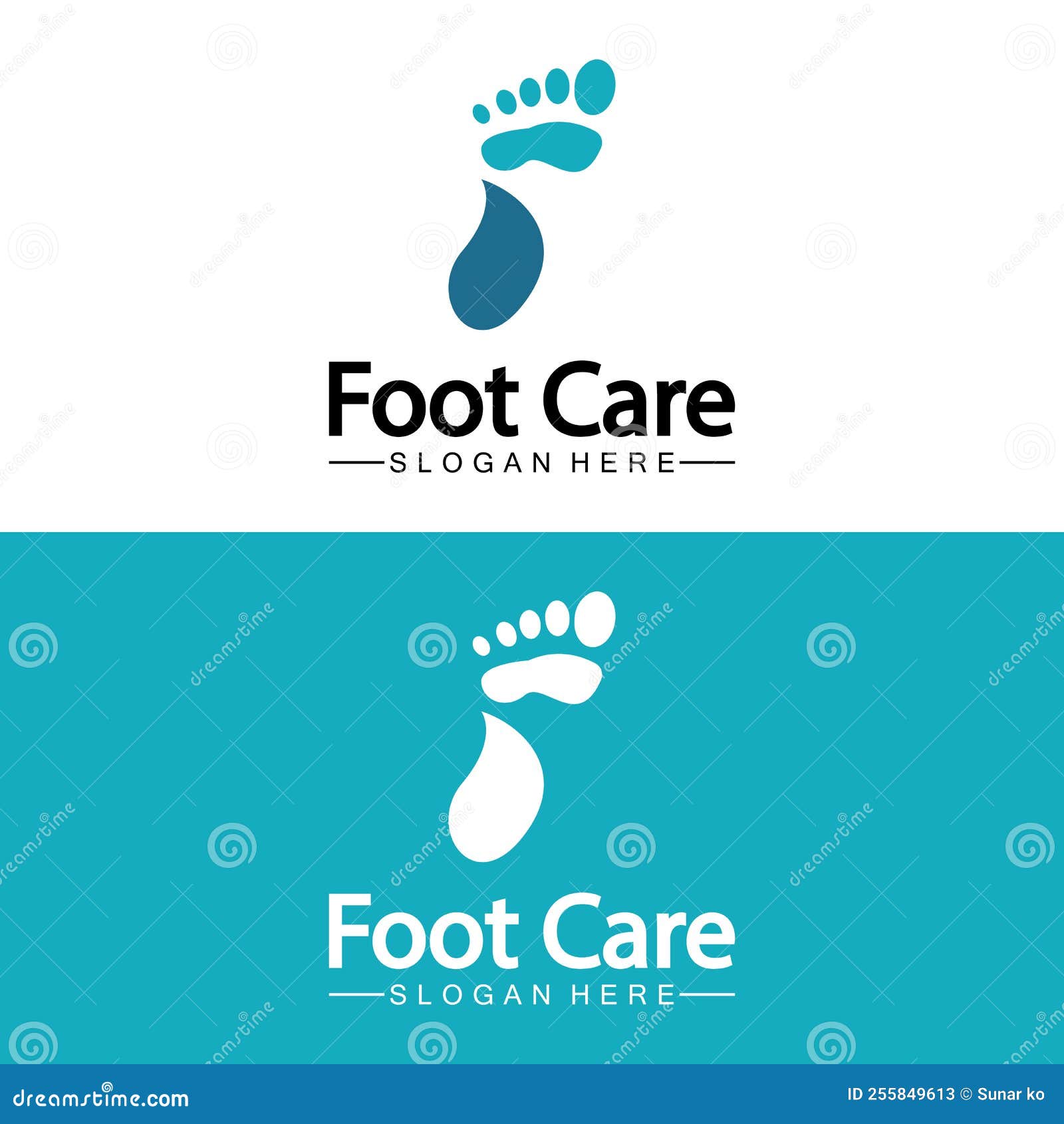 Foot Logo Design Vector Template Stock Vector - Illustration of icon ...