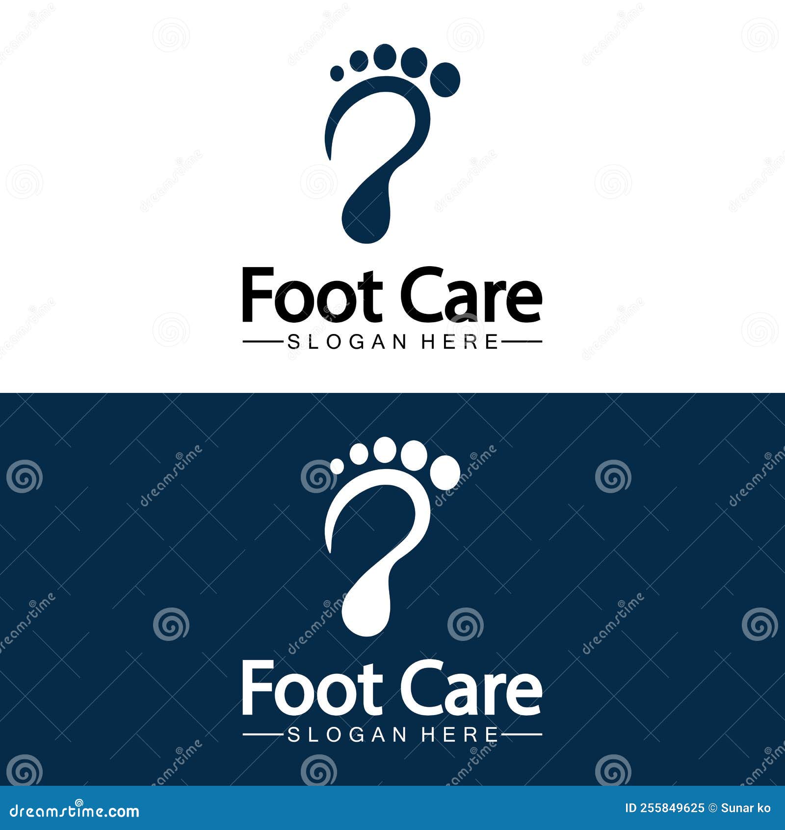 Foot Logo Design Vector Template Stock Vector - Illustration of company ...