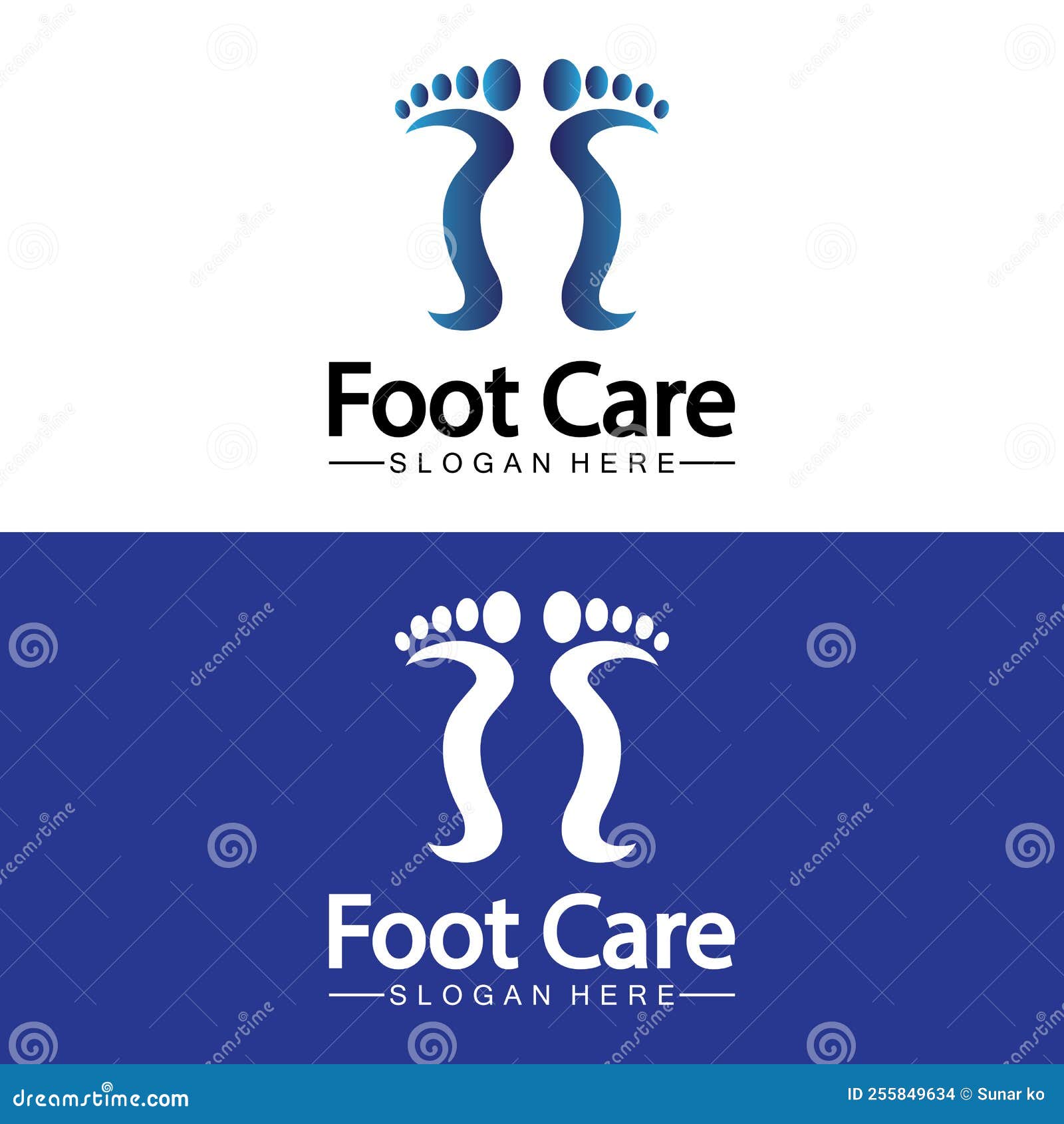 Foot Logo Design Vector Template Stock Vector - Illustration of ...
