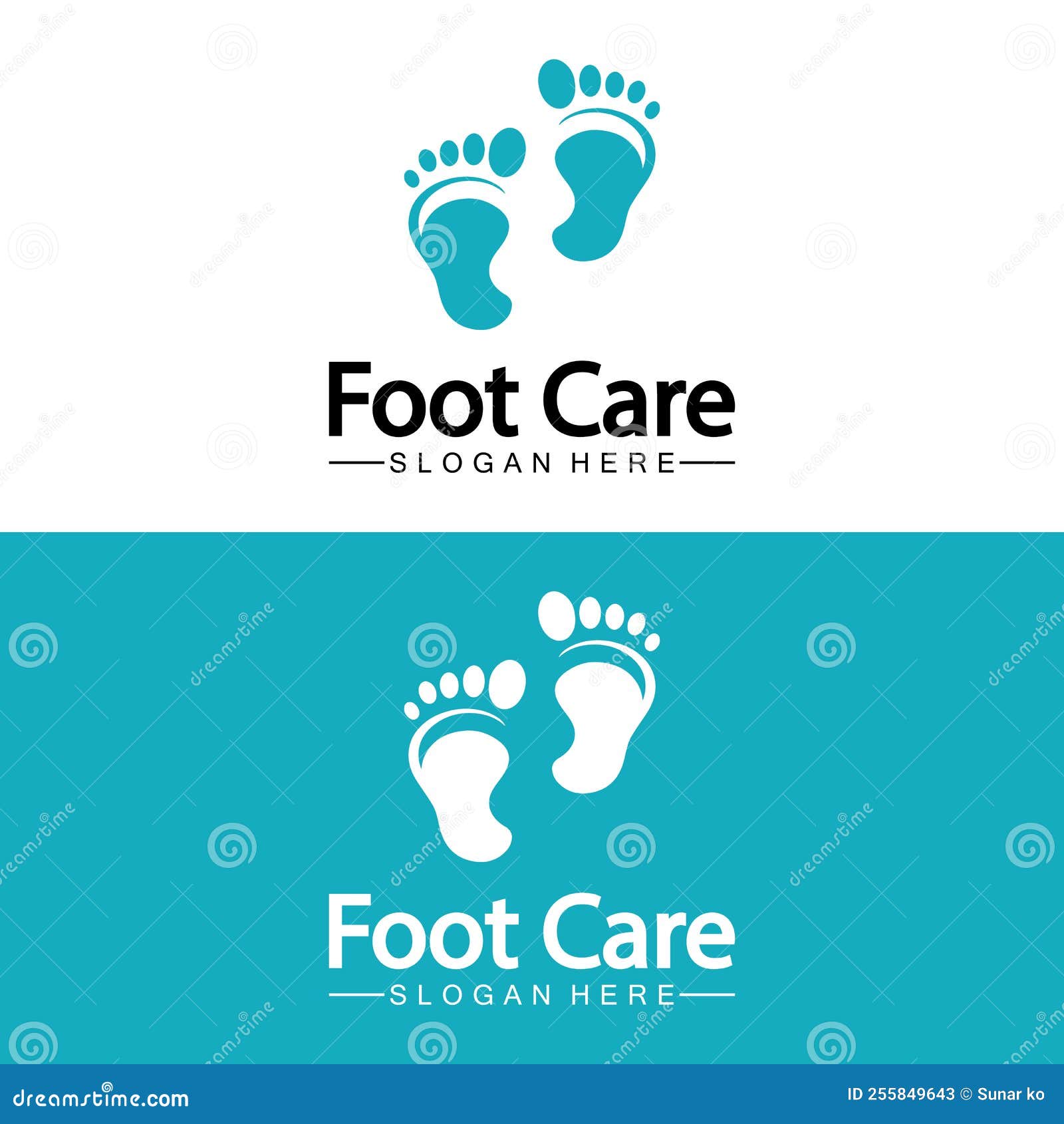 Foot Logo Design Vector Template Stock Vector - Illustration of icon ...
