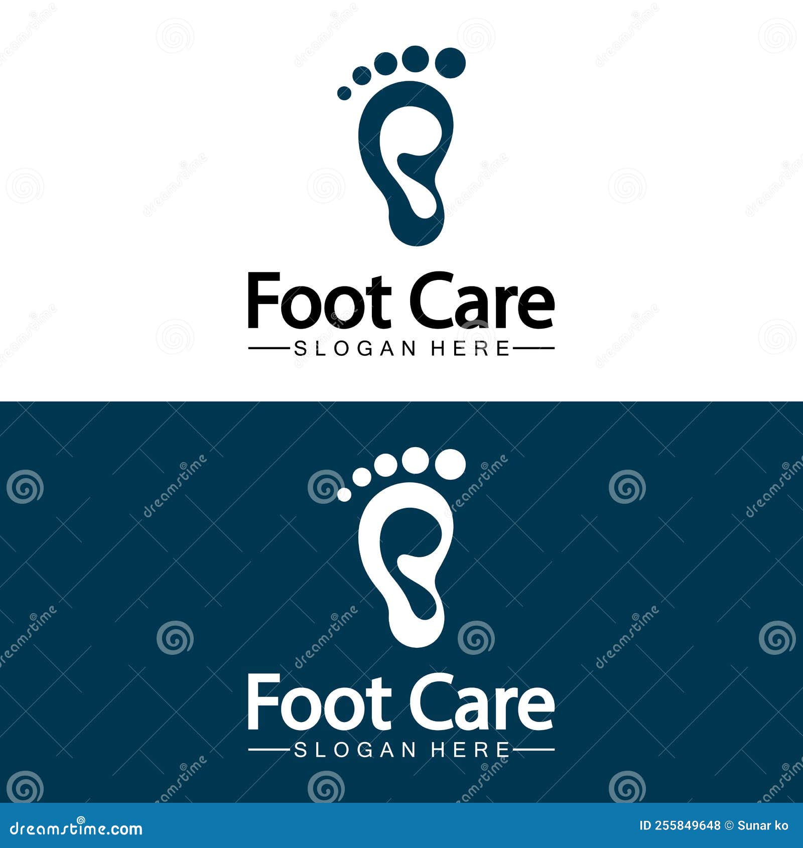 Foot Logo Design Vector Template Stock Vector - Illustration of foot ...