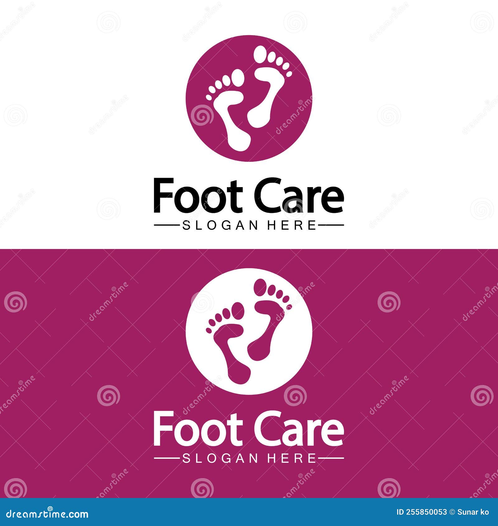 Foot Logo Design Vector Template Stock Vector - Illustration of healthy ...