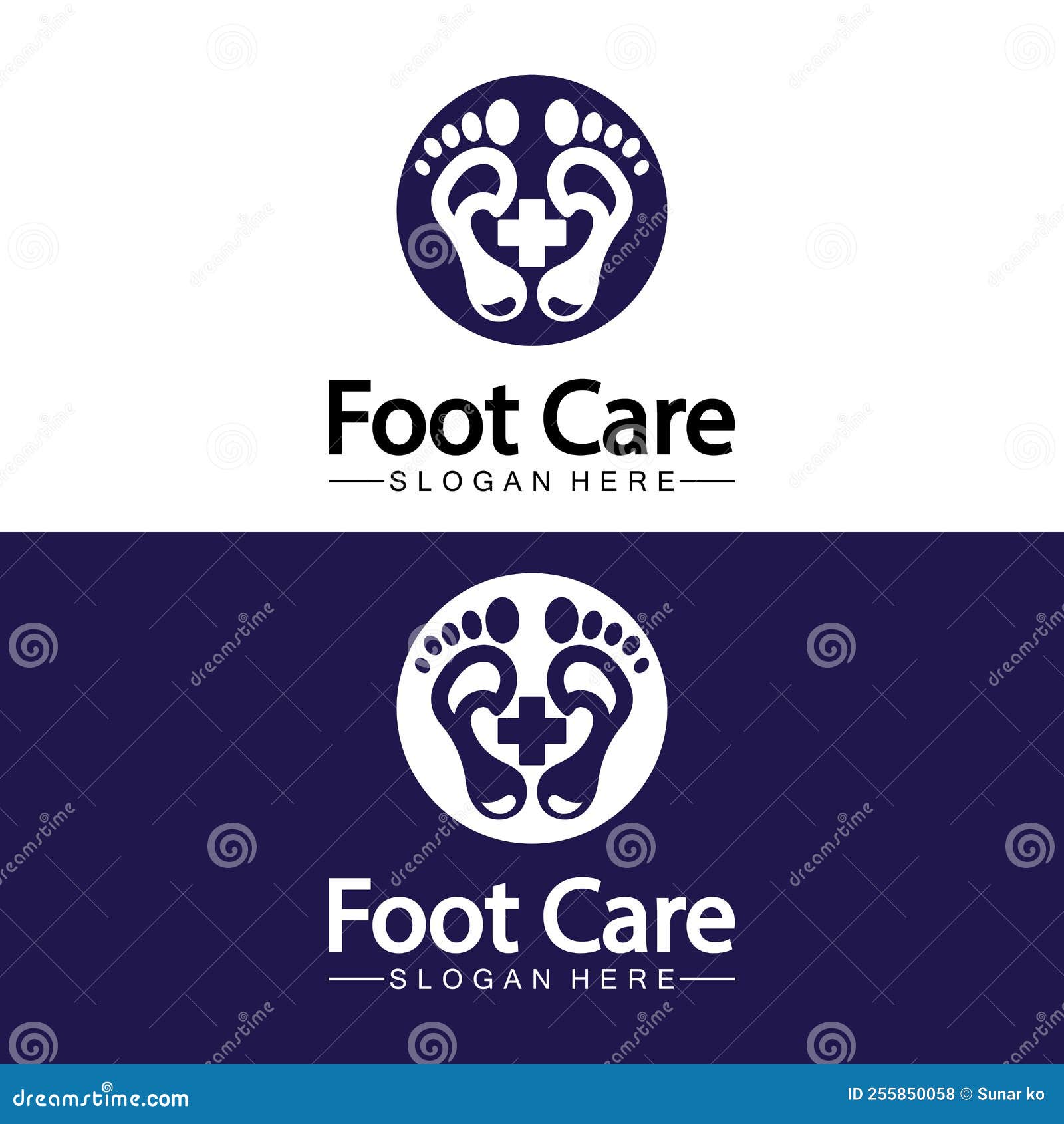 Foot Logo Design Vector Template Stock Vector - Illustration of ...
