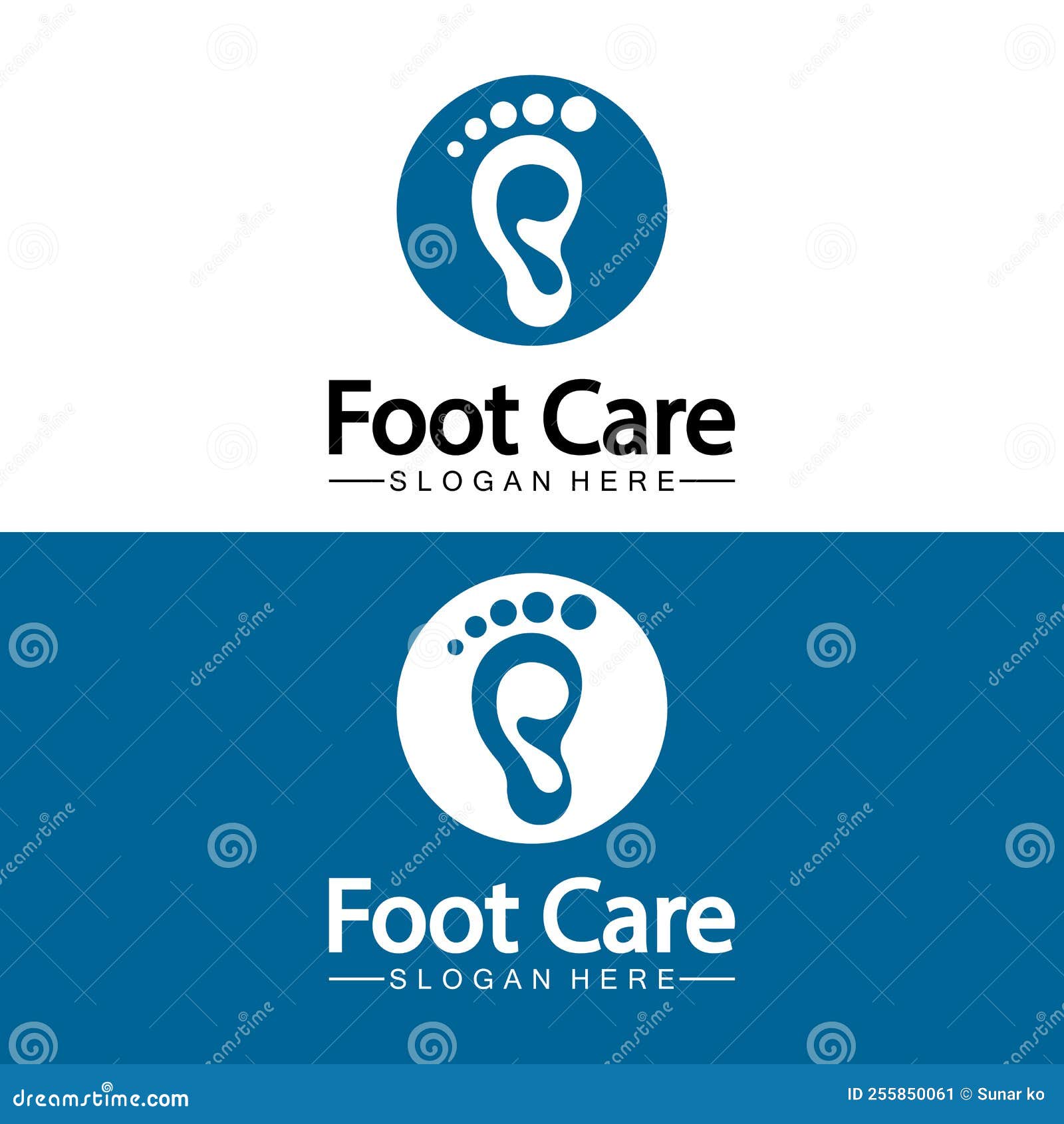 Foot Logo Design Vector Template Stock Vector - Illustration of ...