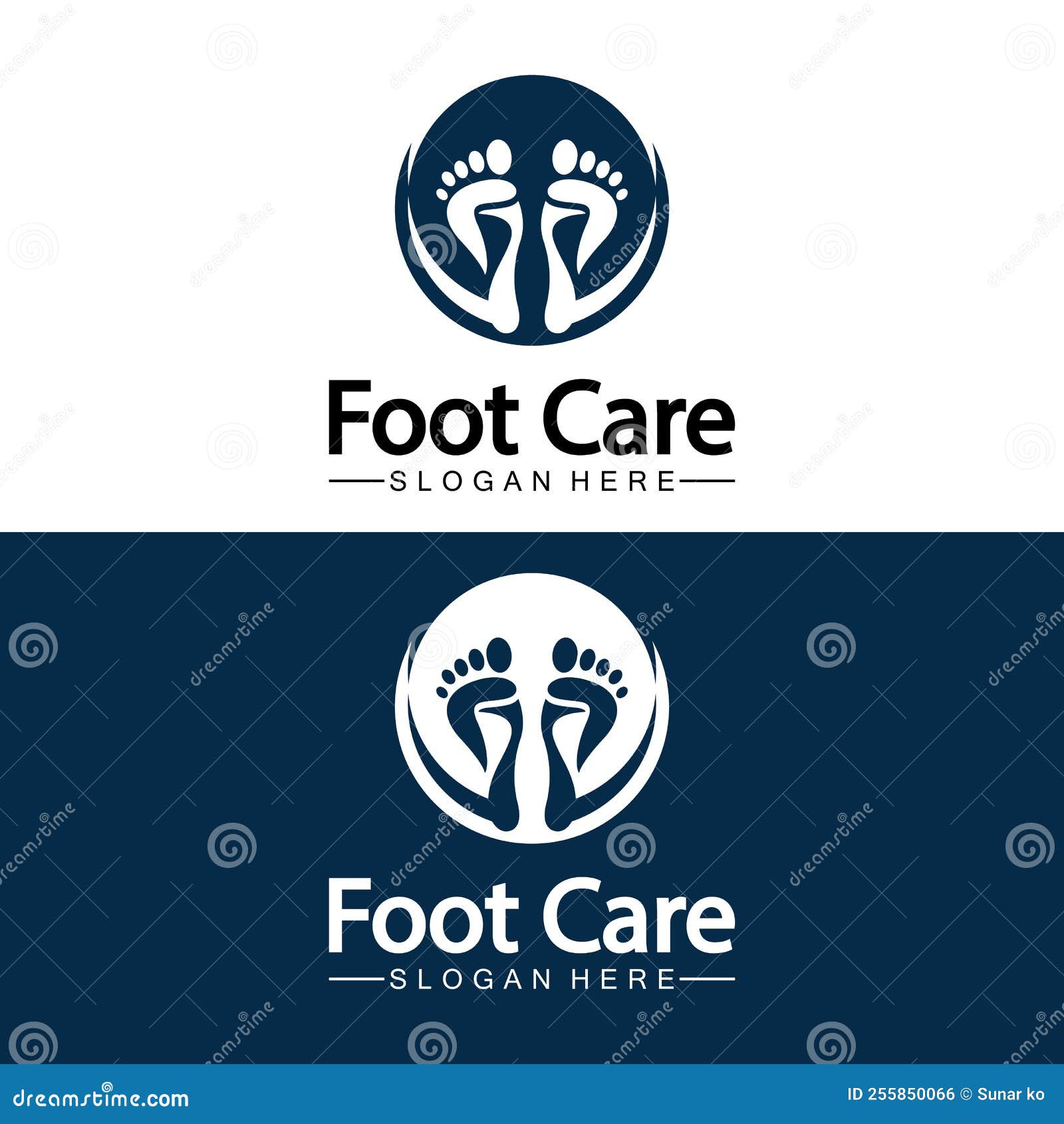 Foot Logo Design Vector Template Stock Vector - Illustration of shape ...