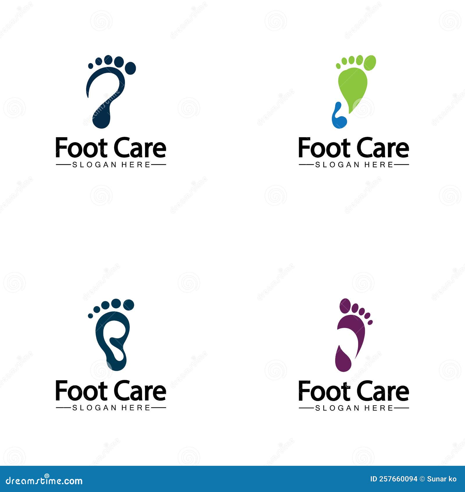Foot Logo Design Vector Template Stock Vector - Illustration of ...