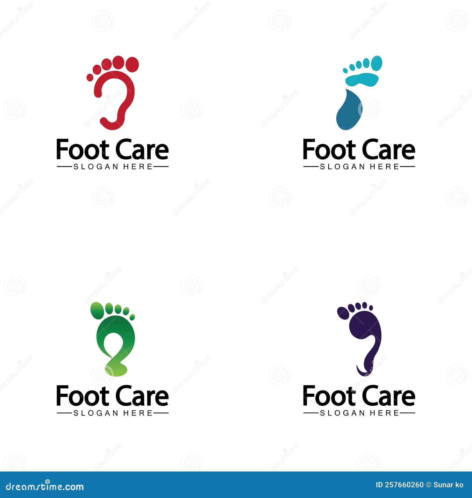 Foot Logo Design Vector Template Stock Illustration - Illustration of ...