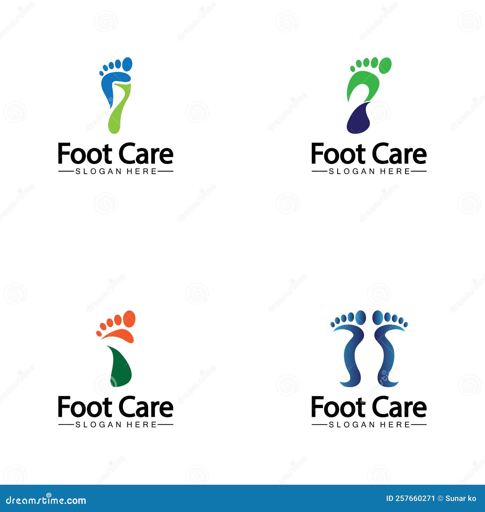 Foot Logo Design Vector Template Stock Illustration - Illustration of ...