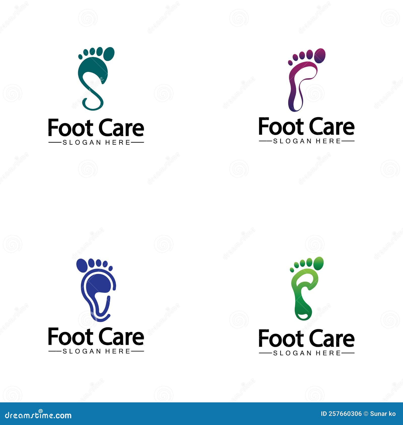 Foot Logo Design Vector Template Stock Illustration - Illustration of ...