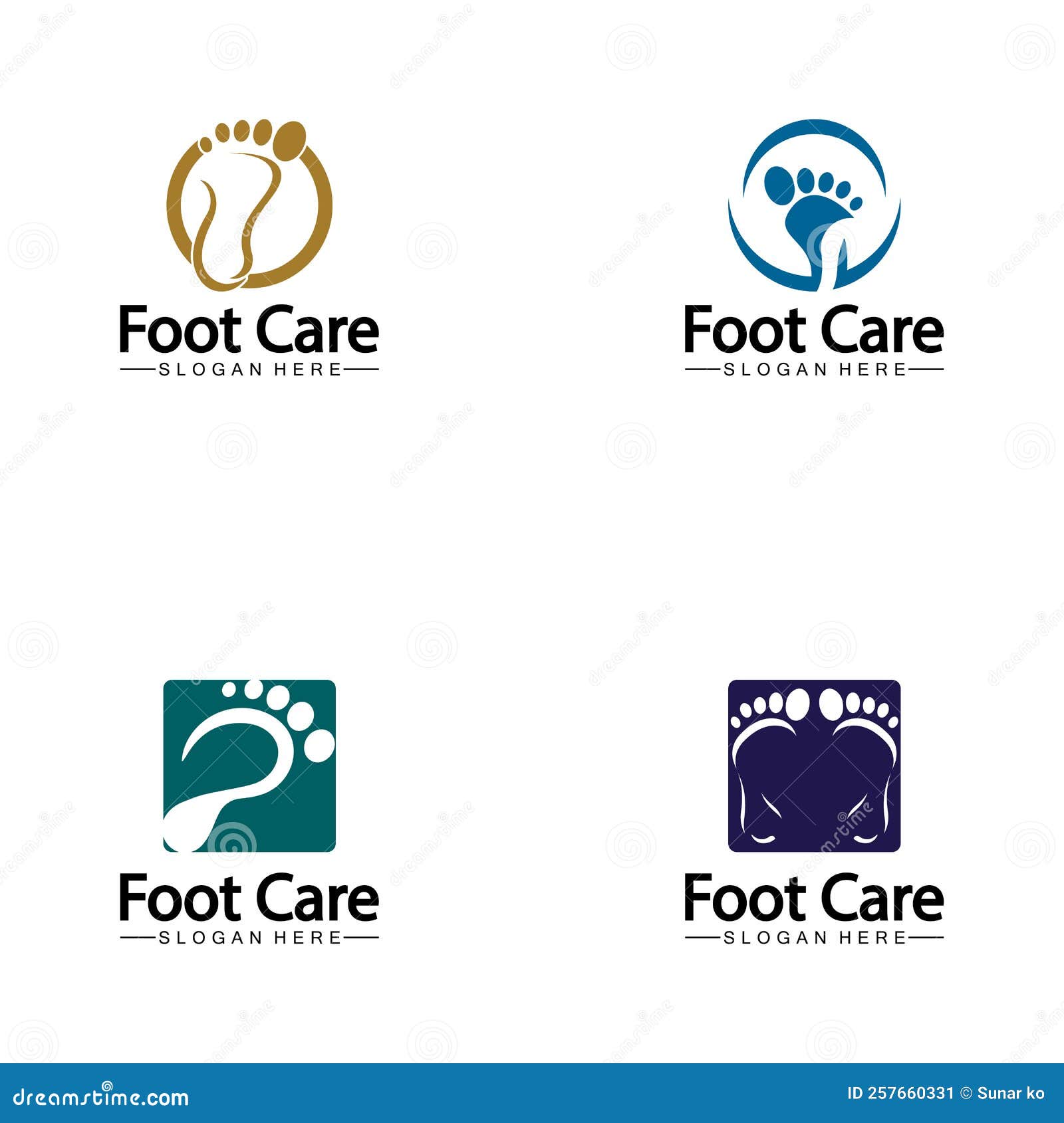 Foot Logo Design Vector Template Stock Vector - Illustration of step ...