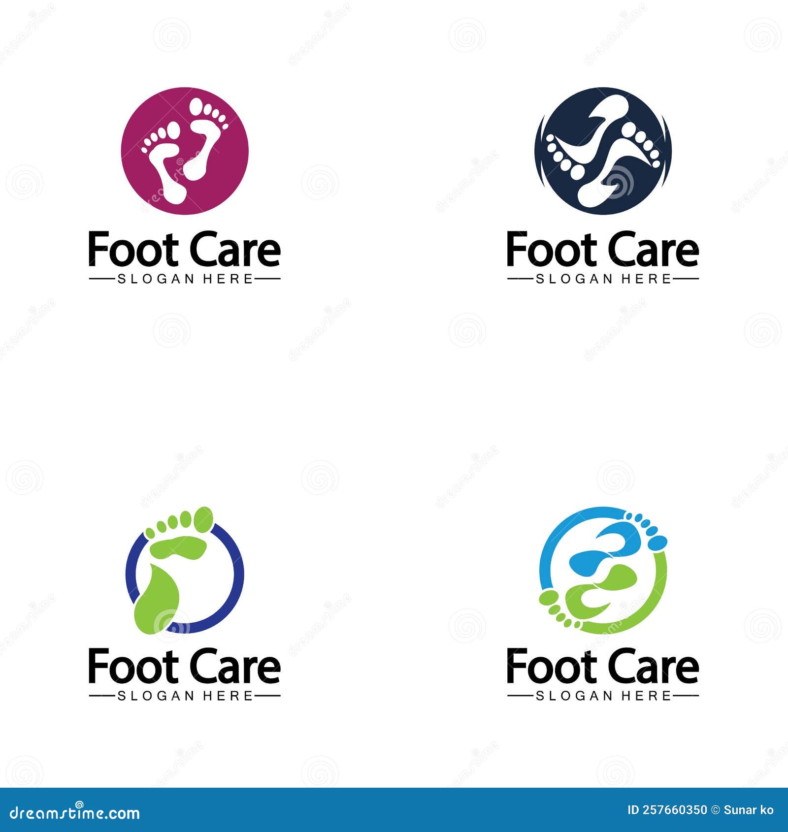 Foot Logo Design Vector Template Stock Vector - Illustration of vector ...