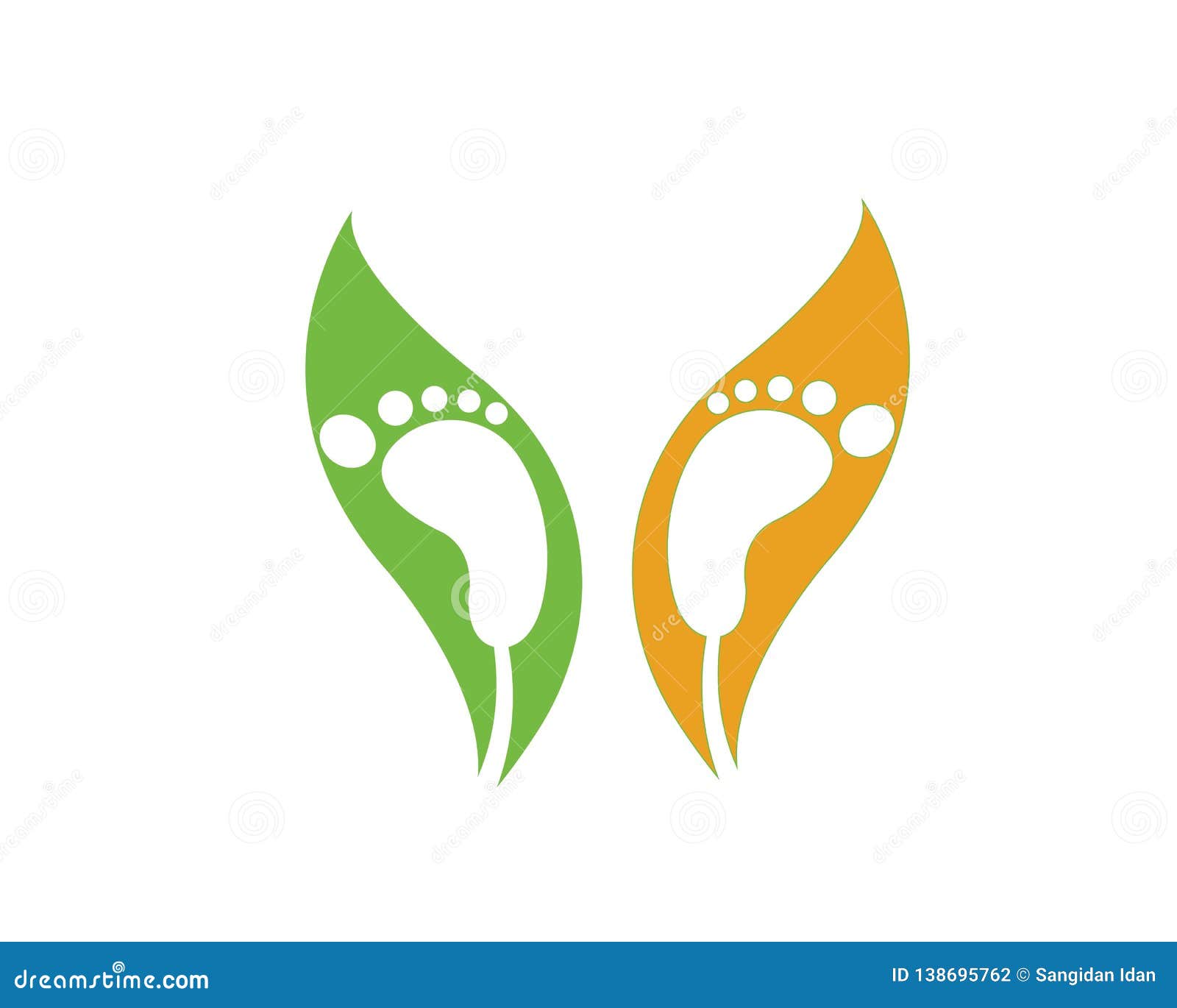 Foot logo icon vector stock vector. Illustration of sign - 138695762