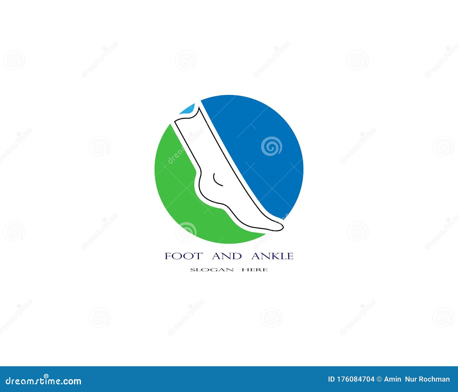 Foot Logo vector stock vector. Illustration of barefoot - 176084704