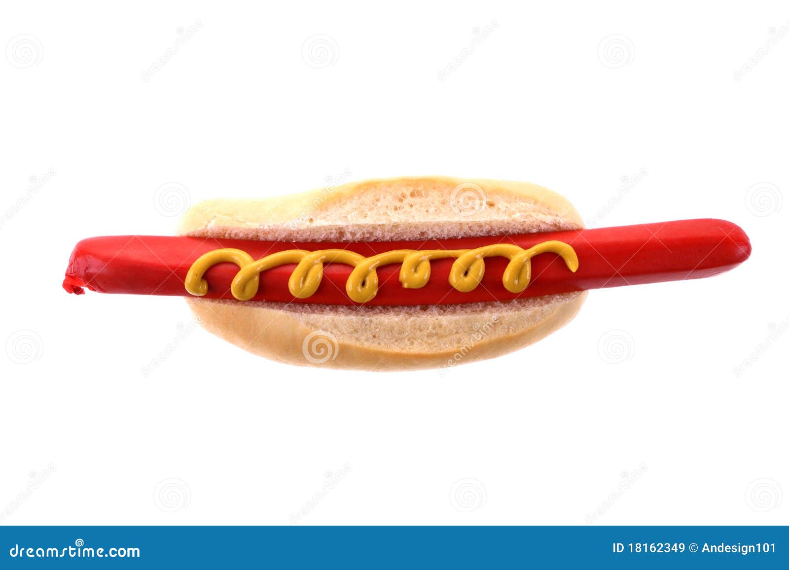 Foot long hot dog stock image. Image of closeup, american - 18162349