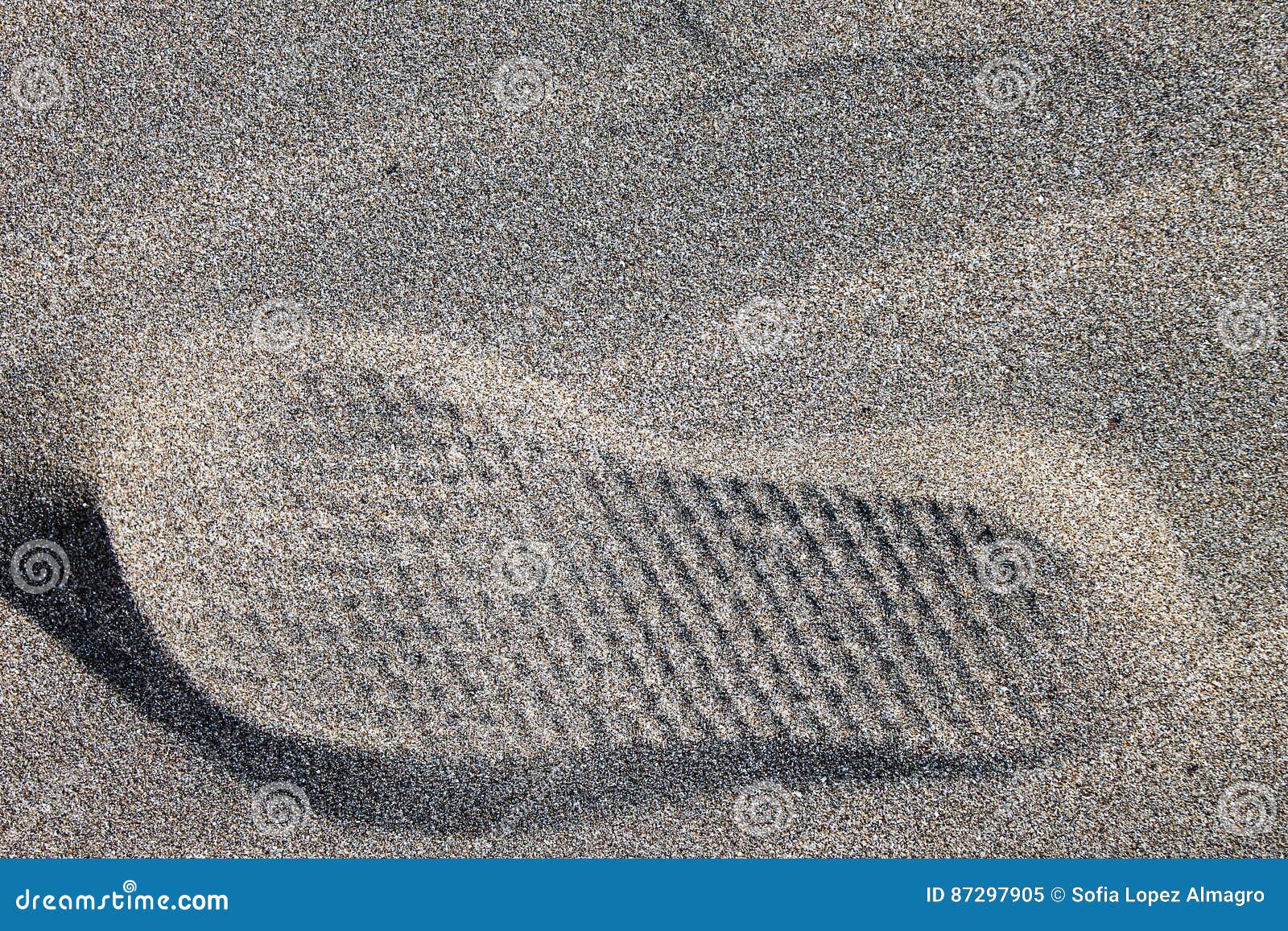 Foot Mark stock image. Image of vacation, beach, santa - 87297905