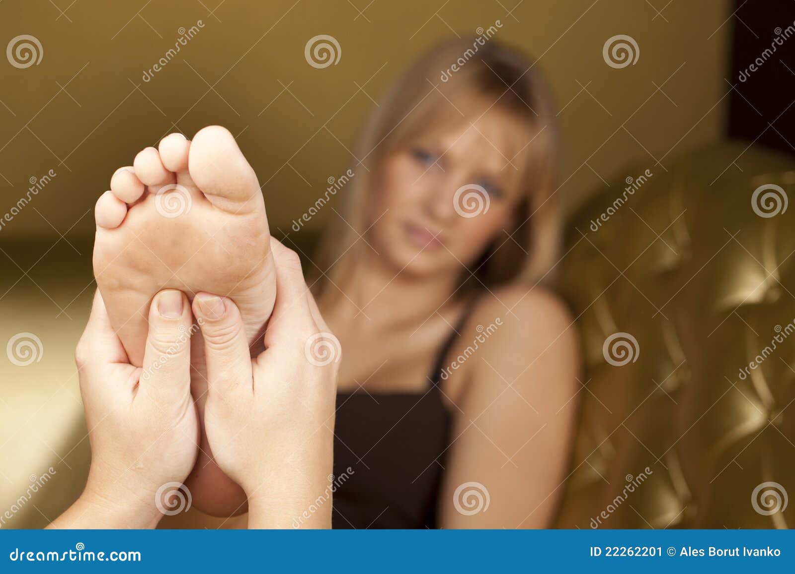 Foot Massage Stock Image Image Of Blonde Metropolis 22262201