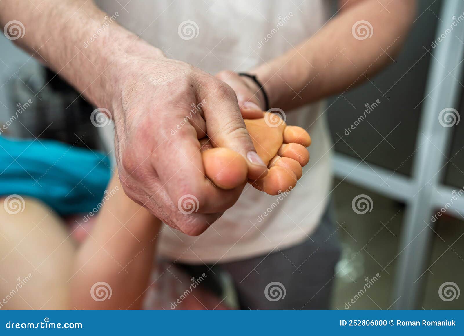 Foot Massage Female Client As Full Relaxing in Massage Salon Stock ...