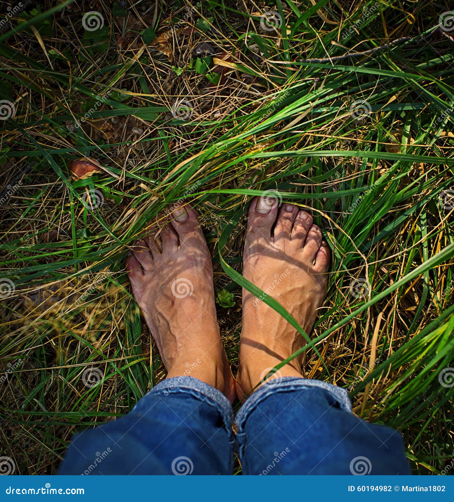 Foot Over Green Grass Side View Stock Image | CartoonDealer.com #58517833