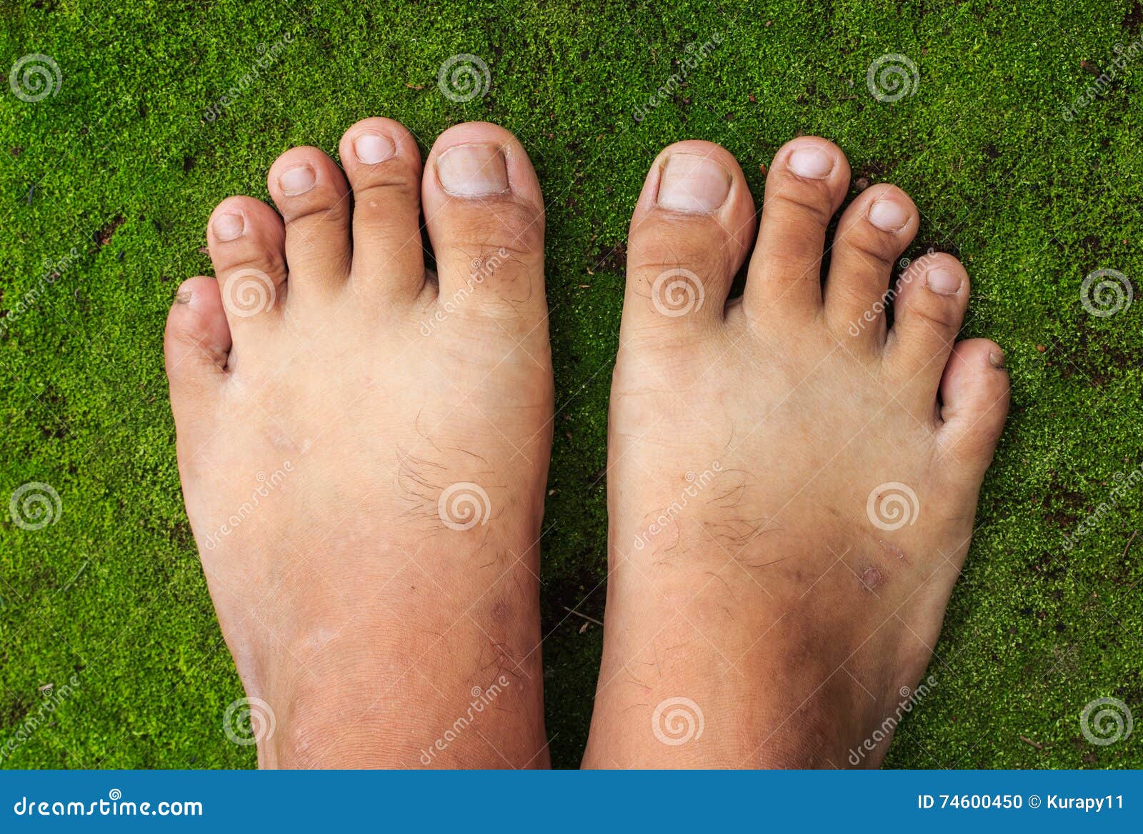 Foot Over Green Grass Side View Stock Image | CartoonDealer.com #58517833