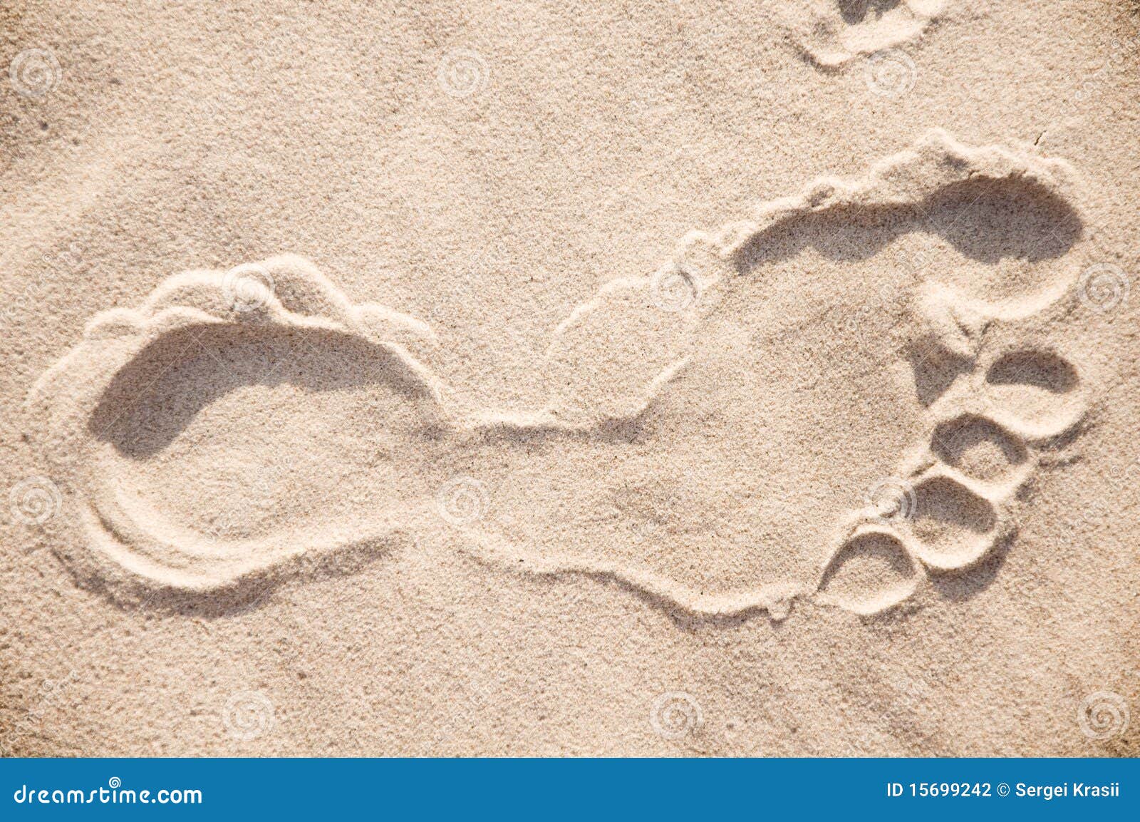 Foot print. stock photo. Image of leisure, gold, human - 15699242
