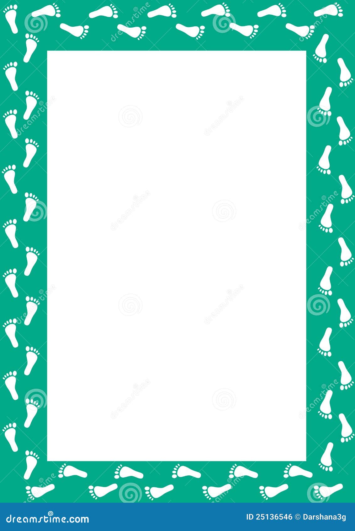 Foot Print Border stock illustration. Illustration of footsteps - 25136546
